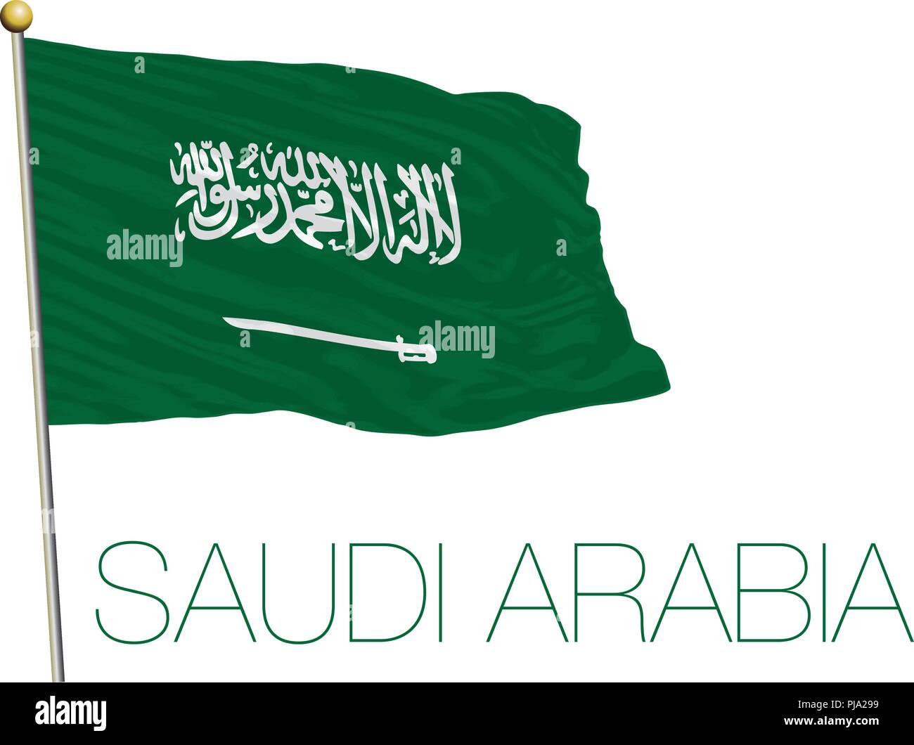 Saudi arabia flag on Stock Vector Images - Alamy