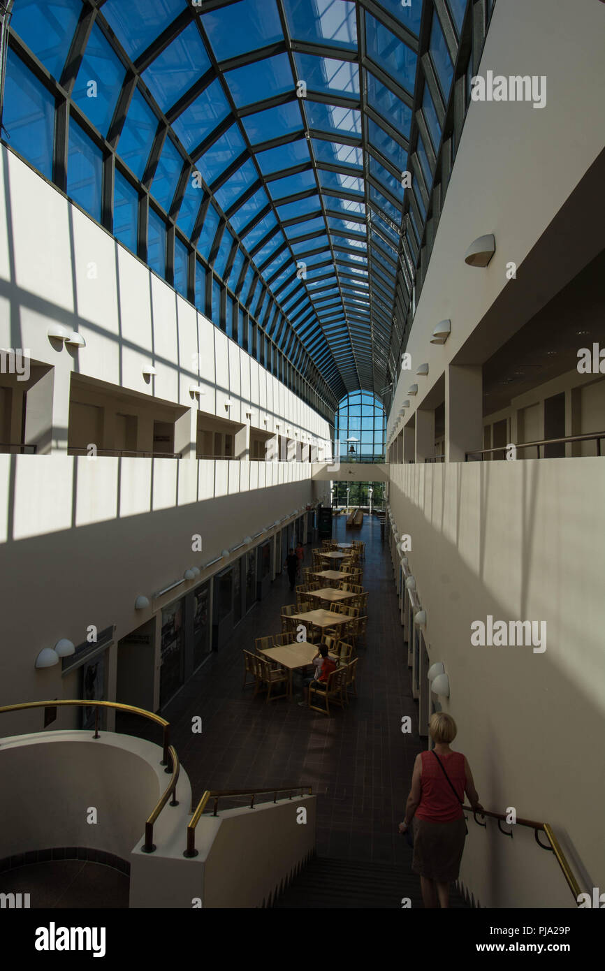 Arktikum in Finland Science centre Museum illuminated by the Northern ...