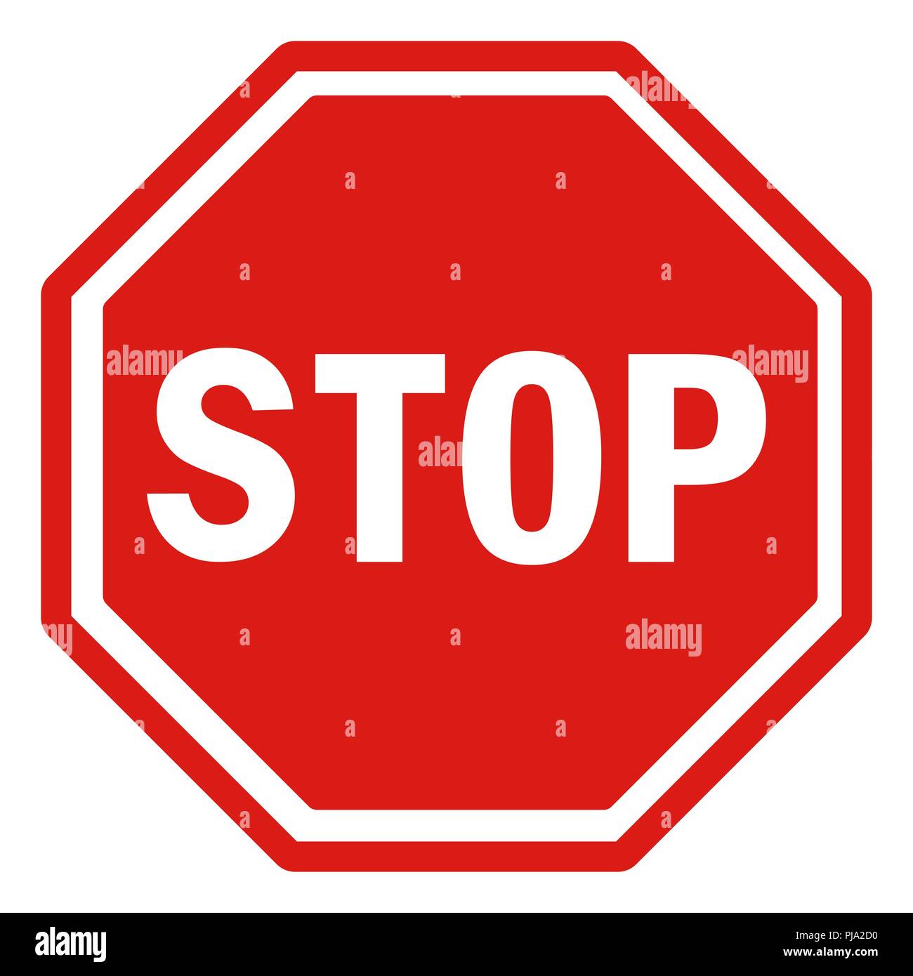 standard traffic sign Stop! Stock Vector Image & Art - Alamy