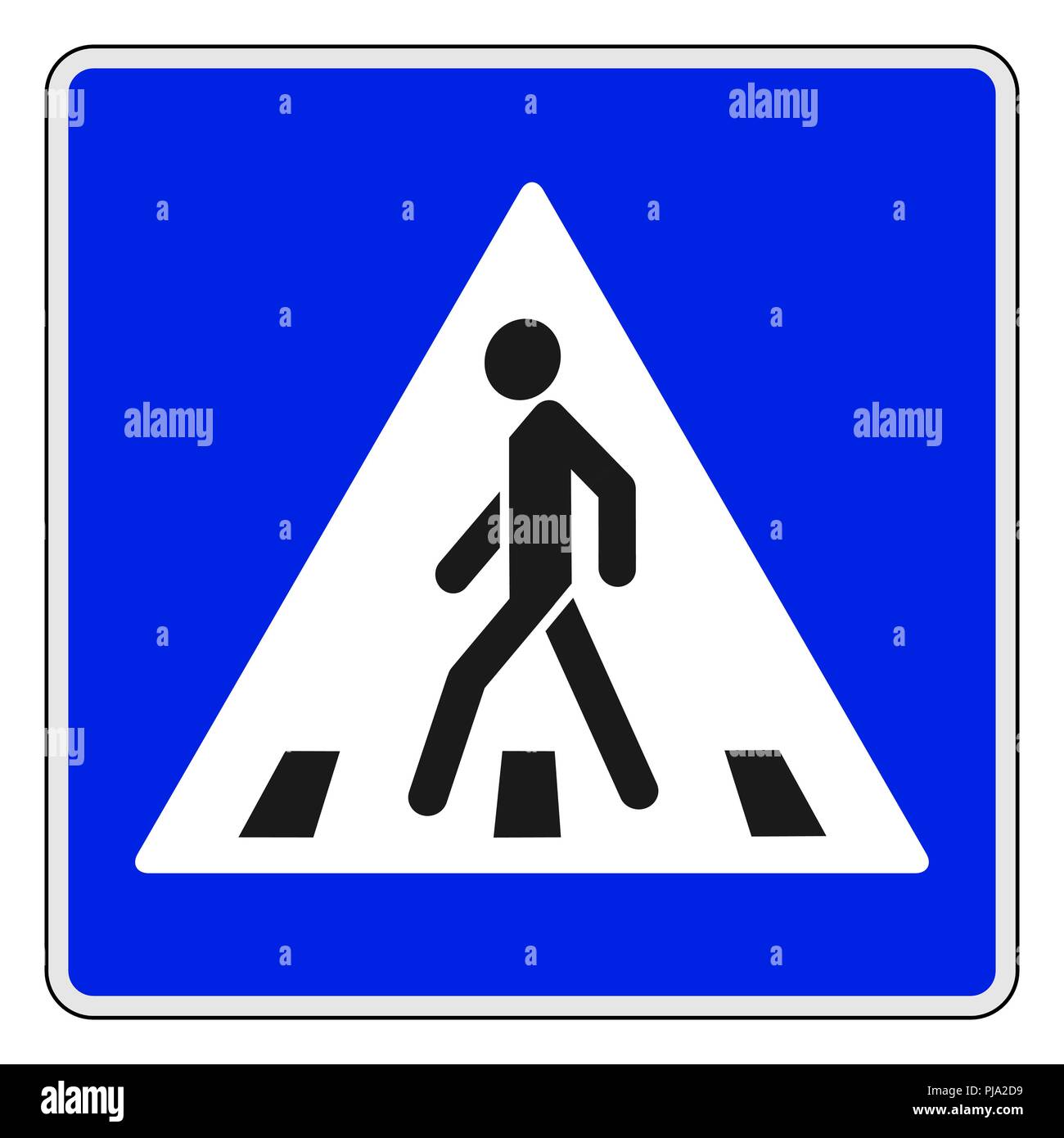 People walk on crosswalk Stock Vector Images - Alamy