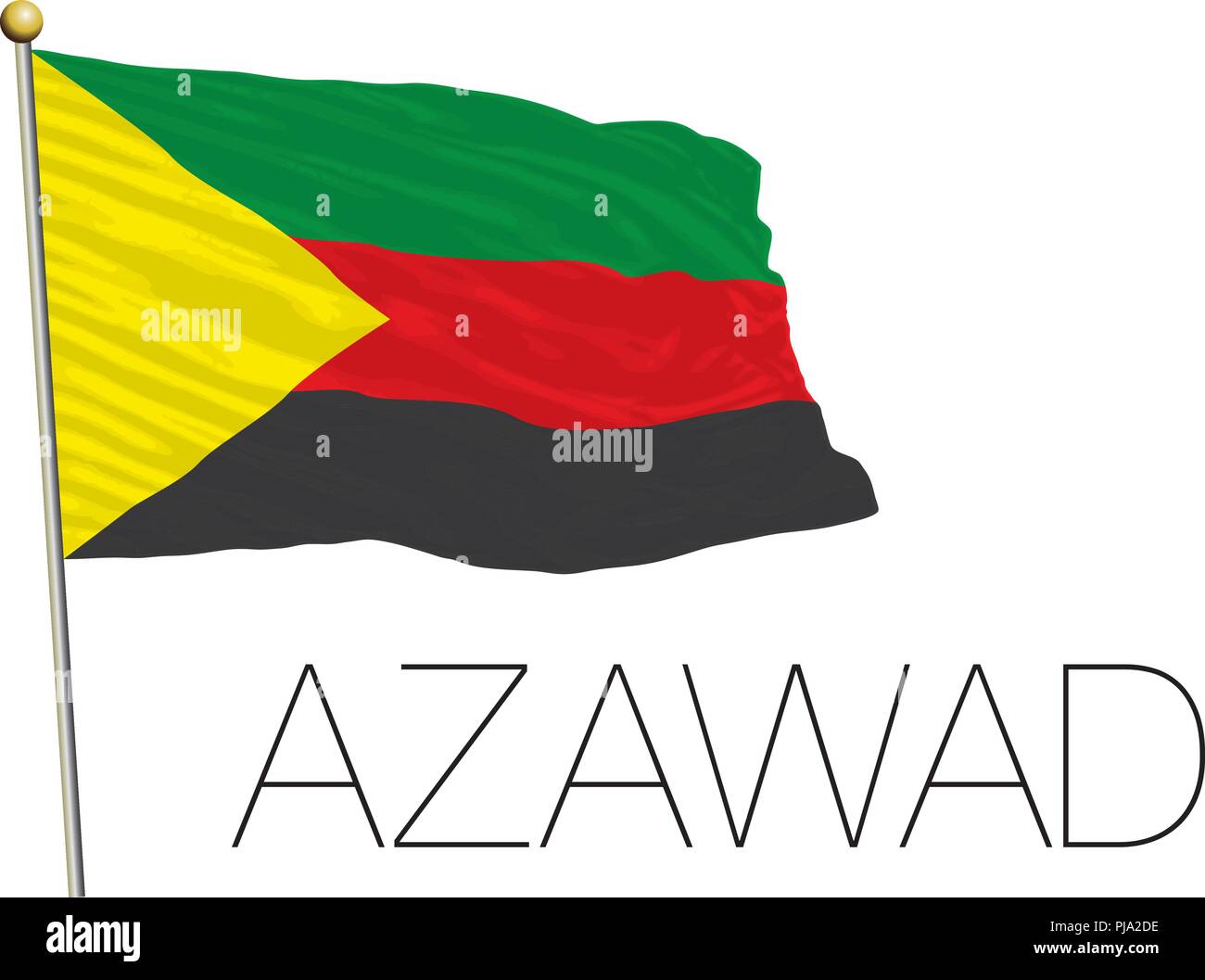 Azawad territory flag, vector illustration Stock Vector Image & Art - Alamy