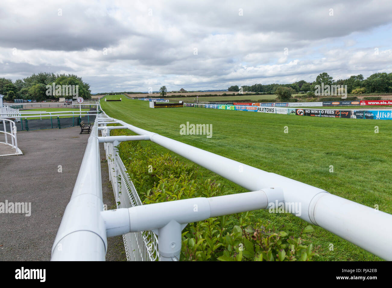 A track side view at Sedgefield Racecourse at Sedgefield,Co.Durham ...
