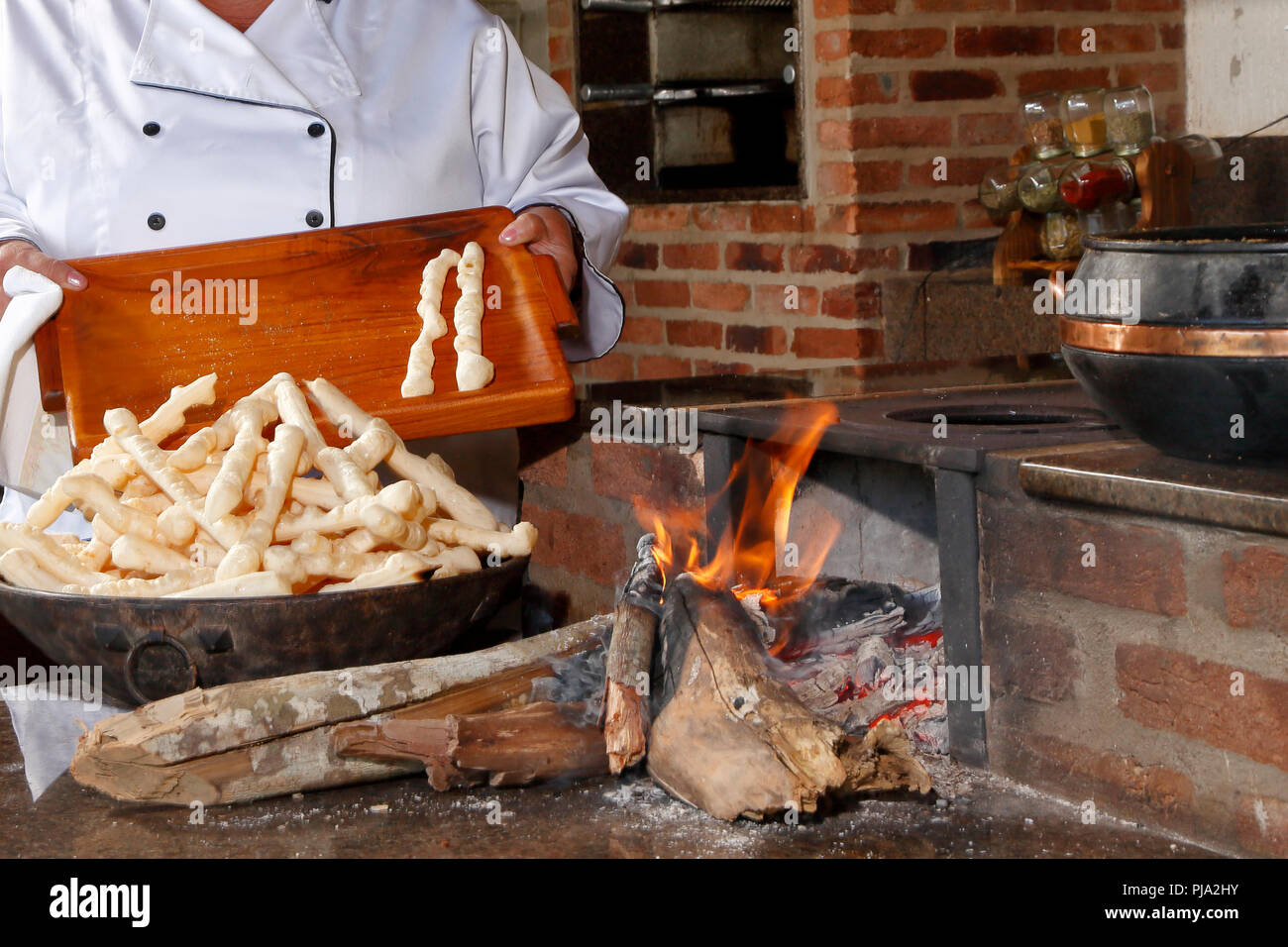 Wood stove in typical rural house in the interior of Brazil Stock Photo ...