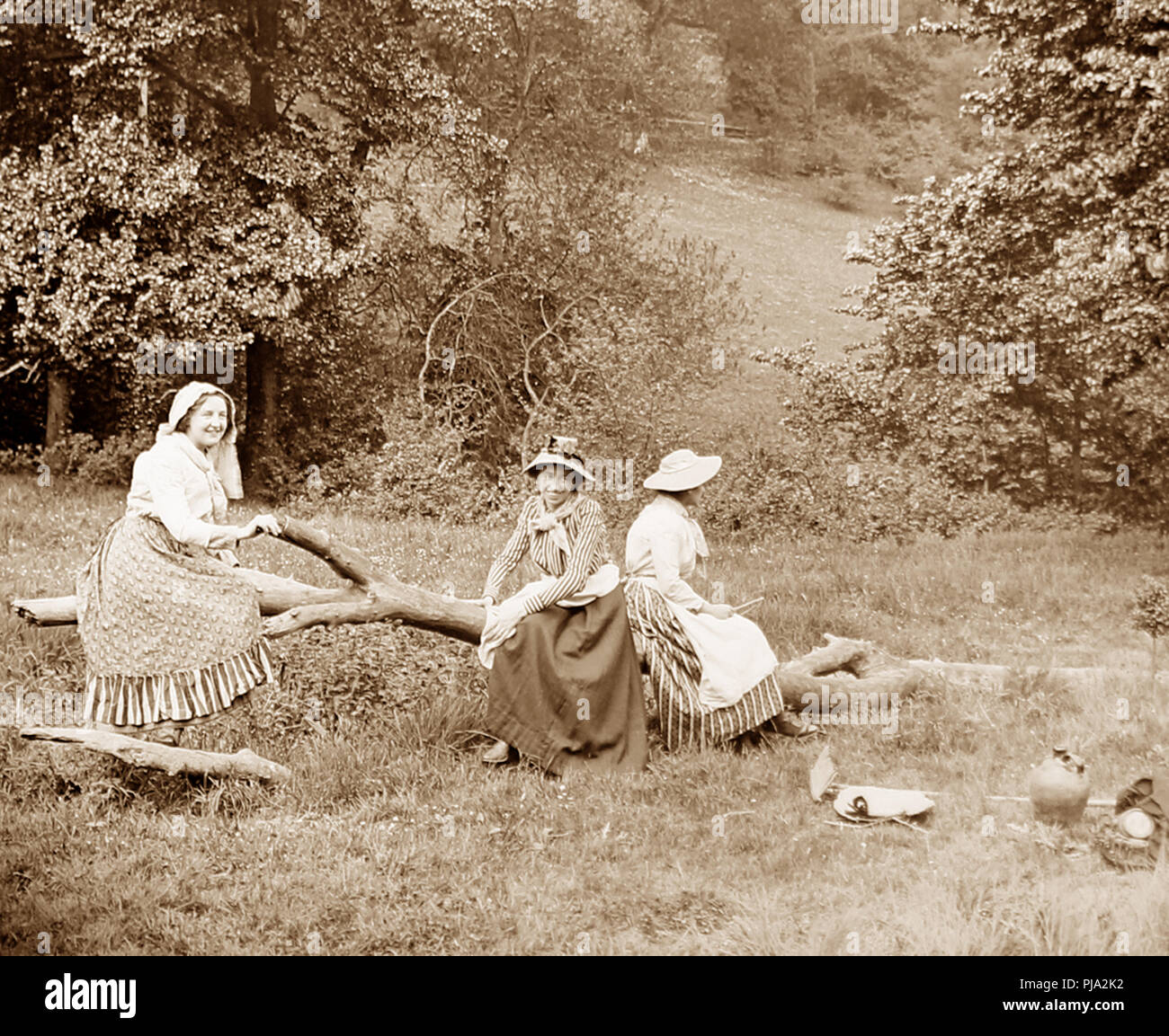 Rural life, Victorian period Stock Photo - Alamy