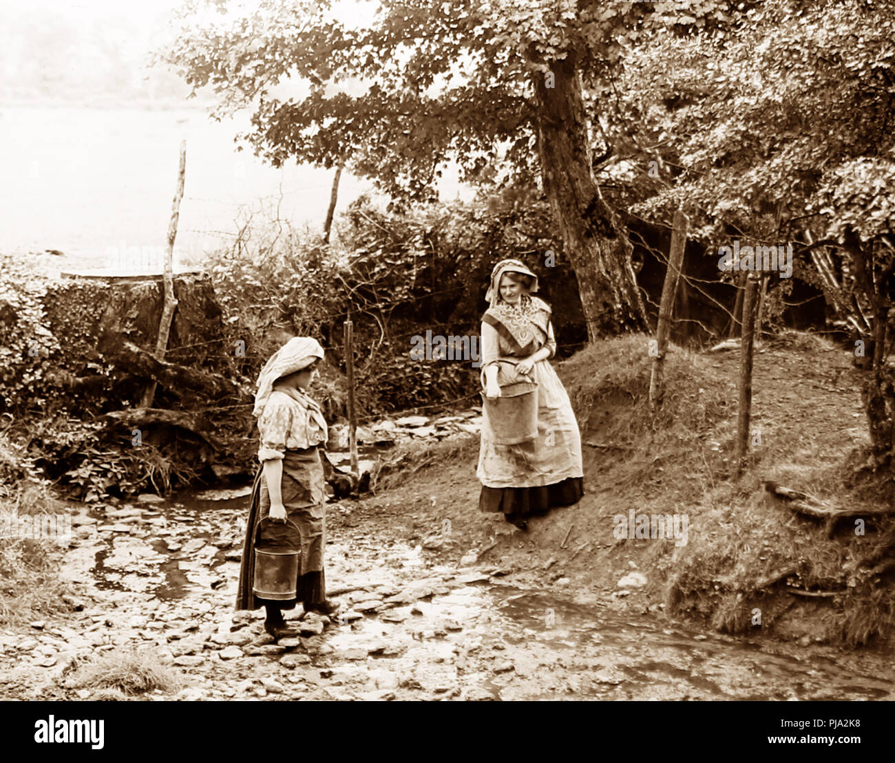 Rural life, Victorian period Stock Photo - Alamy