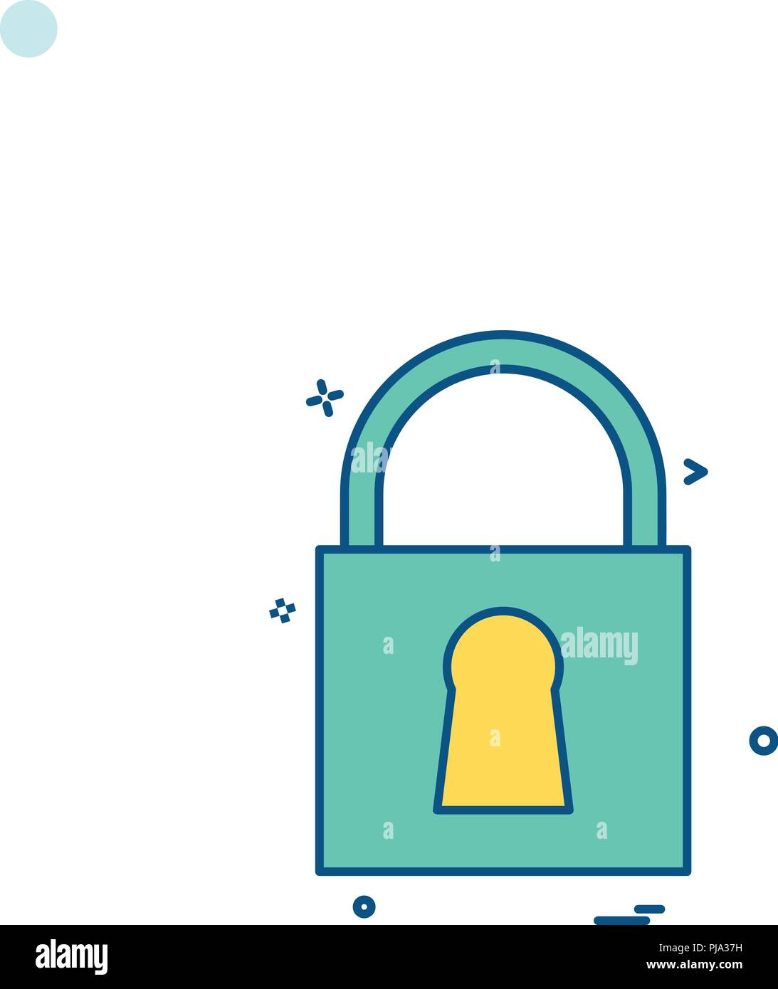 Lock icon design vector Stock Vector Image & Art - Alamy