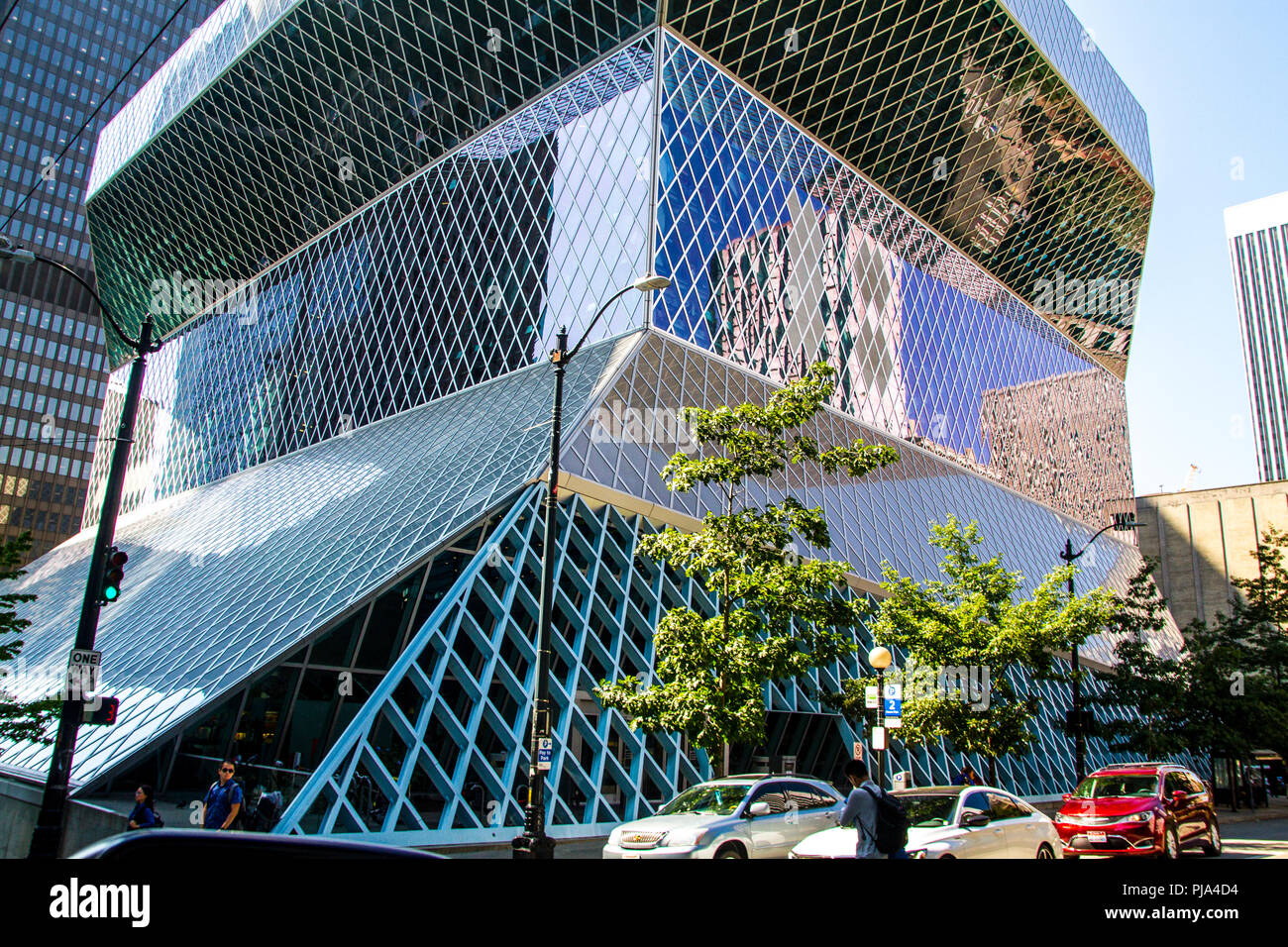 The Seattle Public Library in Seattle Washington USA Stock Photo - Alamy