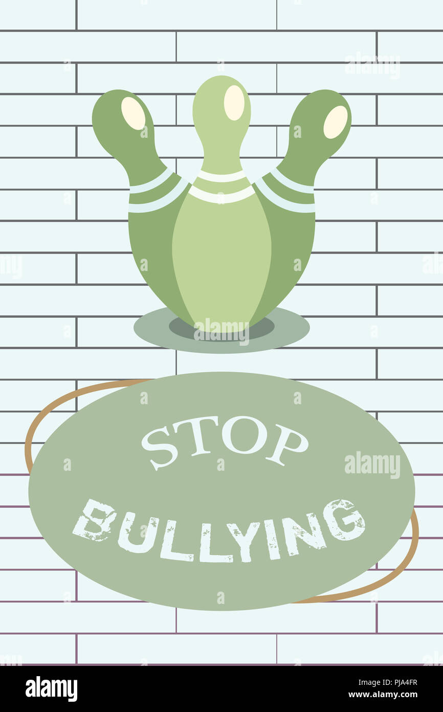 Handwriting text writing Stop Bullying. Concept meaning Fight and ...