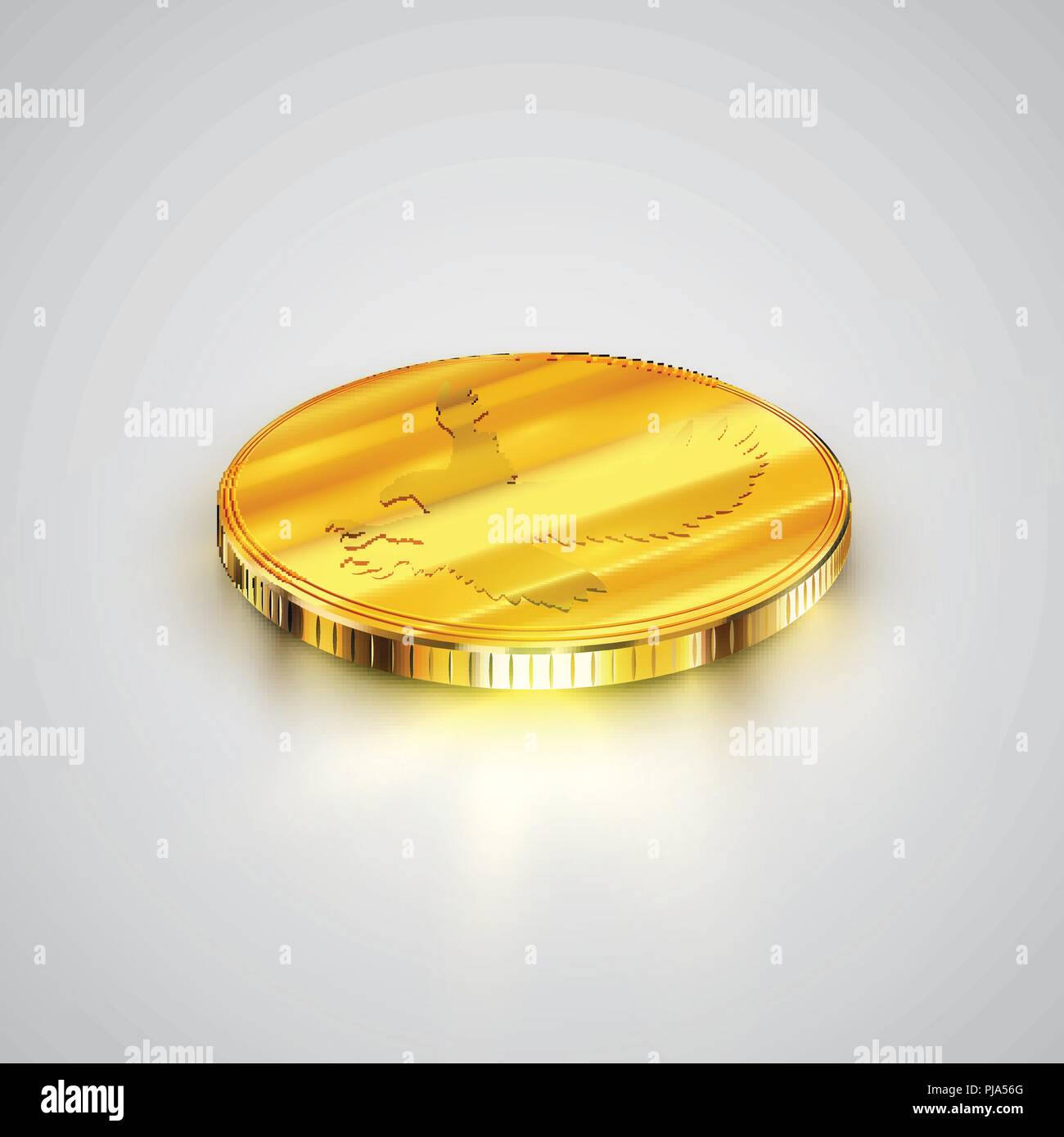 Realistic coin, vector illustration Stock Vector Image & Art - Alamy