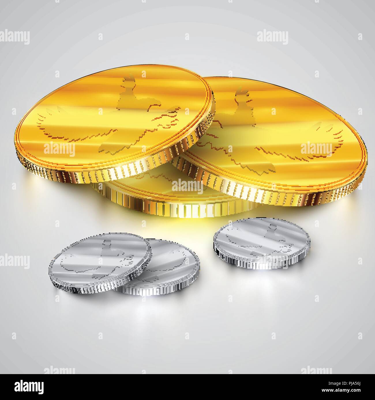 Falling, pound, coins Stock Vector Images - Alamy