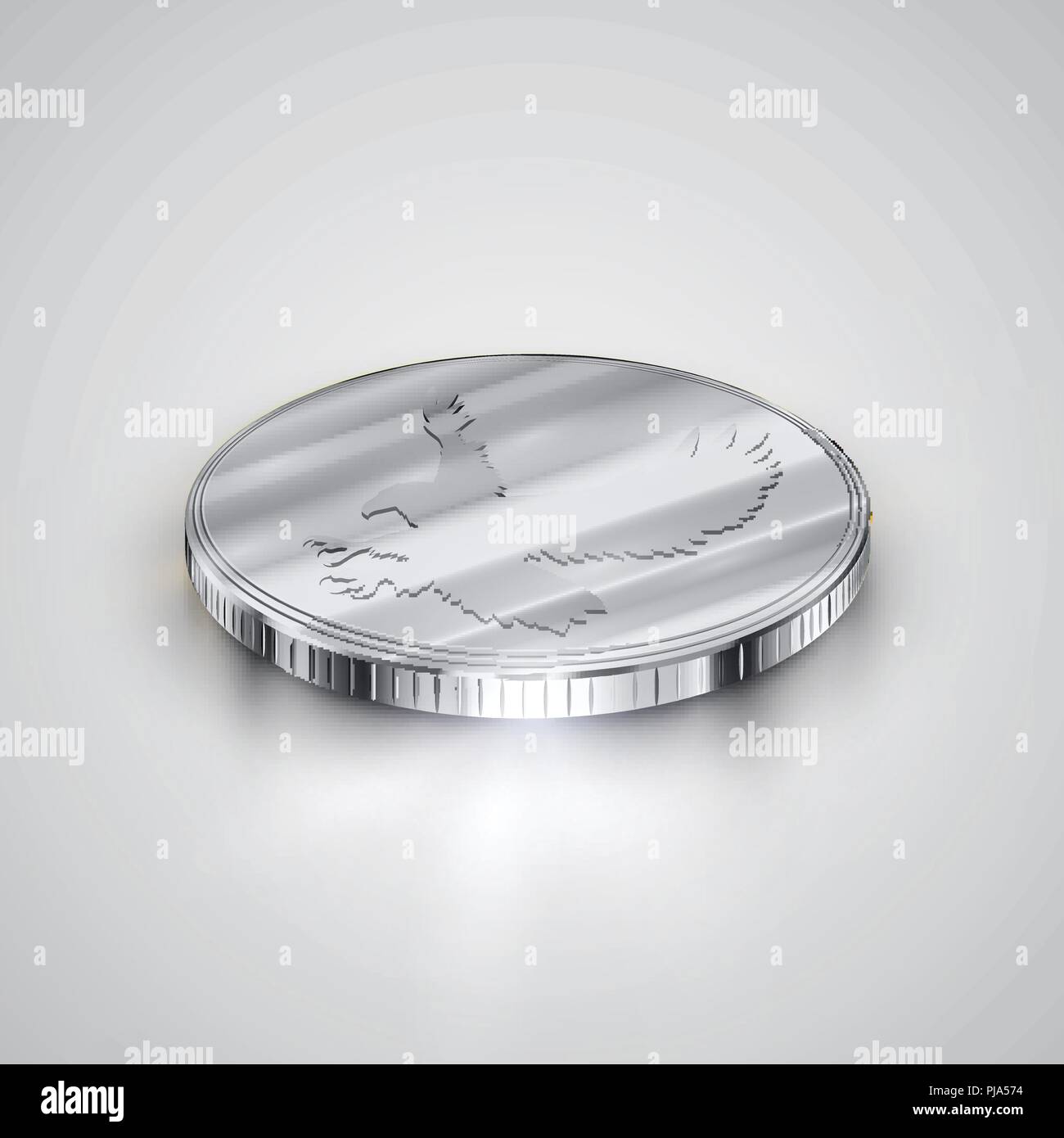 Realistic coin, vector illustration Stock Vector Image & Art - Alamy