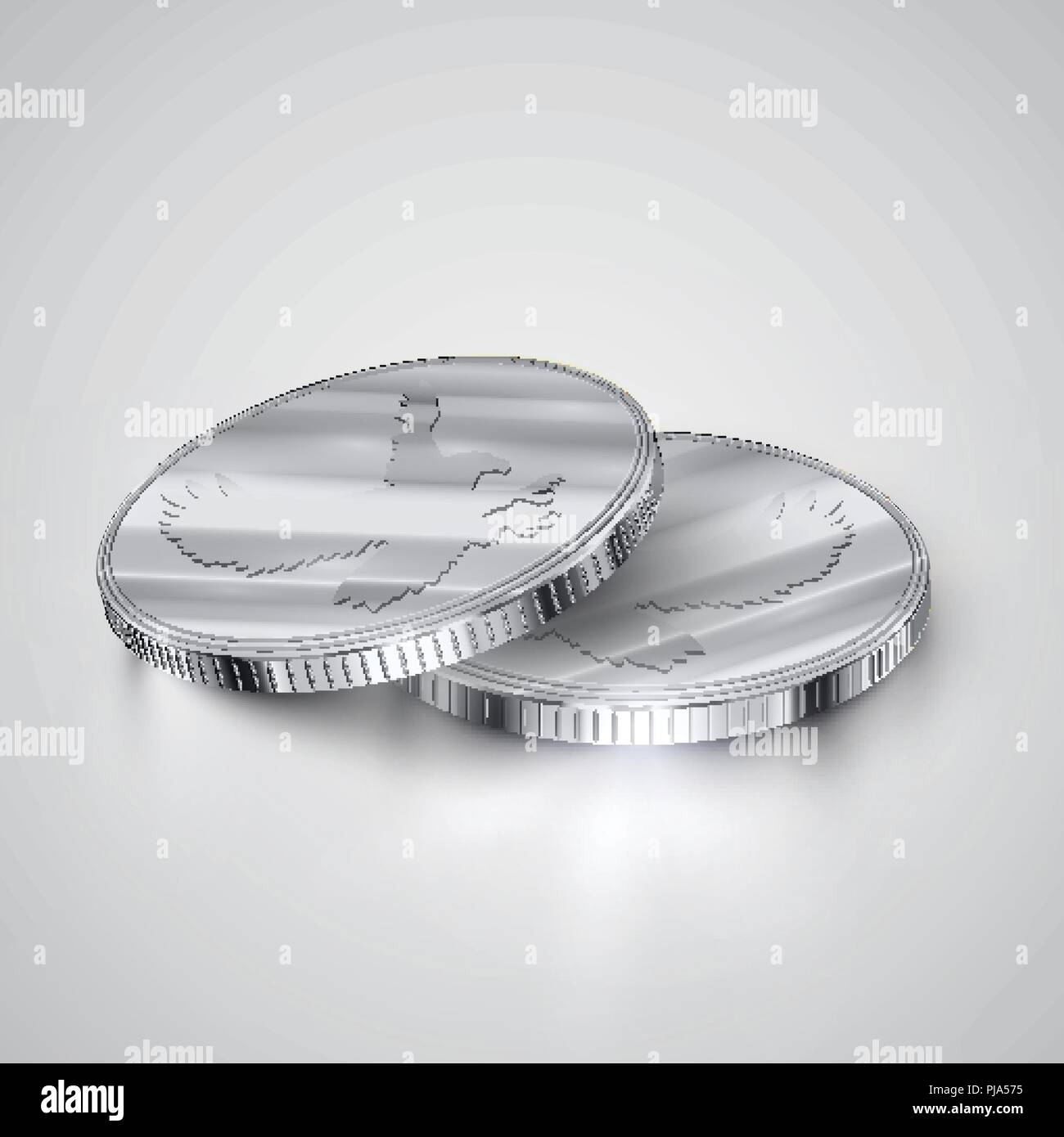 Realistic coins, vector illustration Stock Vector Image & Art - Alamy