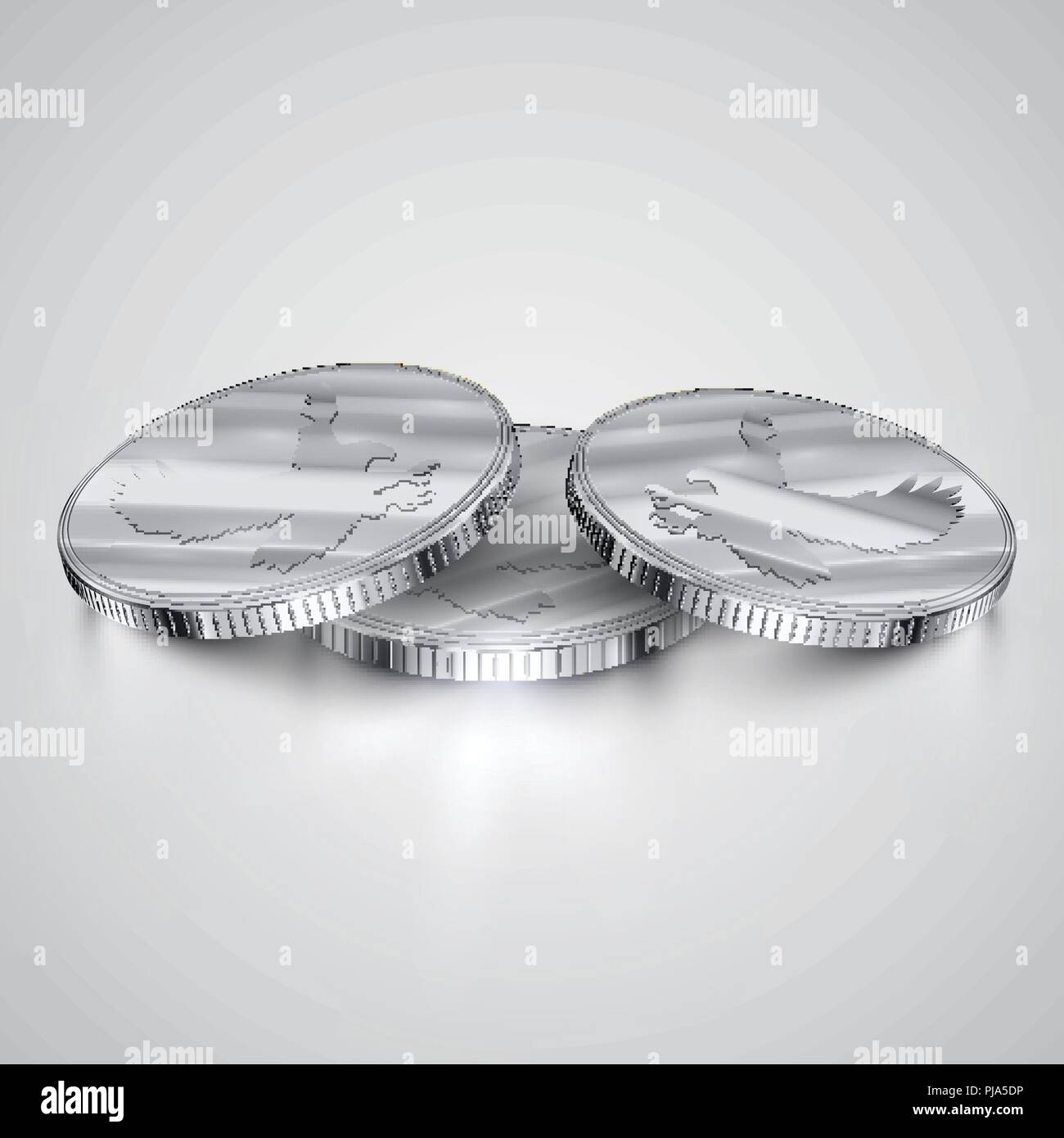 Realistic coins, vector illustration Stock Vector Image & Art - Alamy