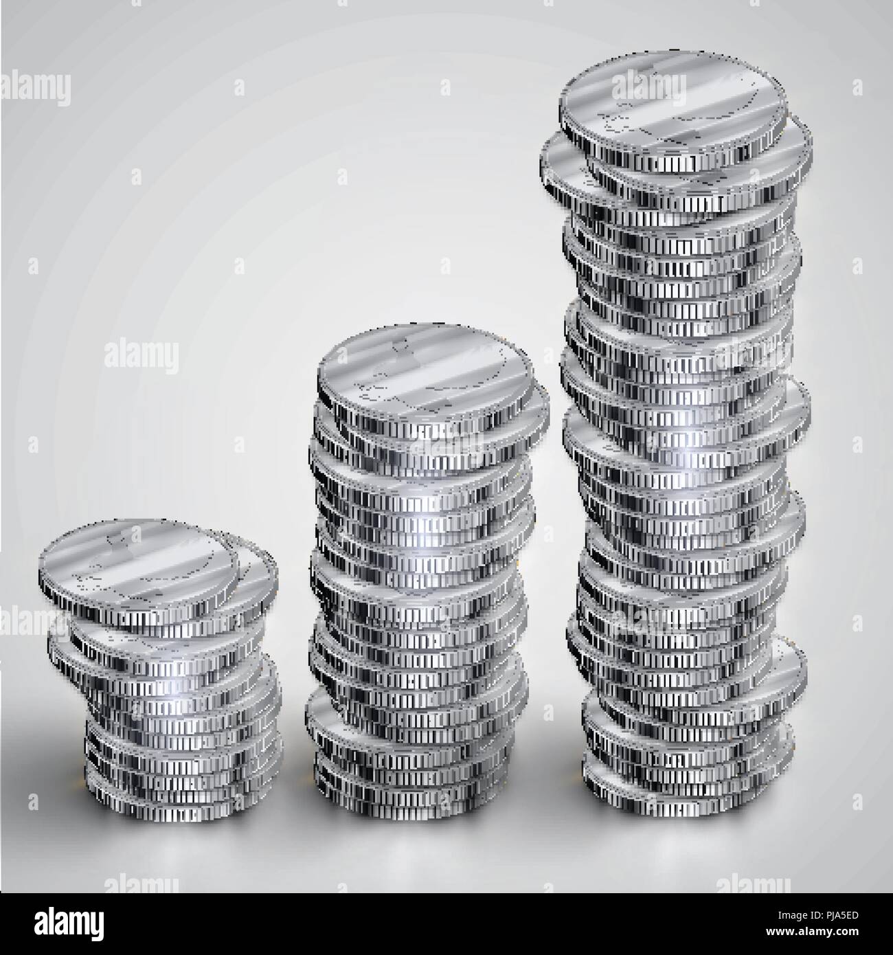 Realistic coins, vector illustration Stock Vector Image & Art - Alamy