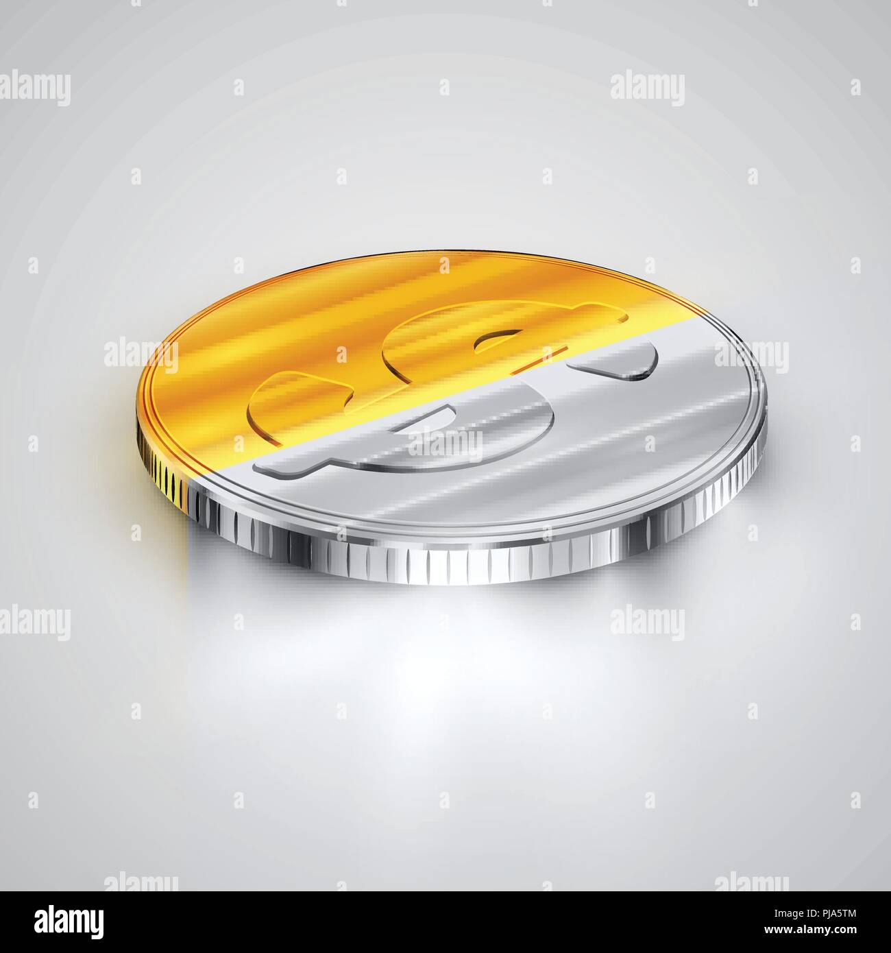 Realistic coin, vector illustration Stock Vector Image & Art - Alamy