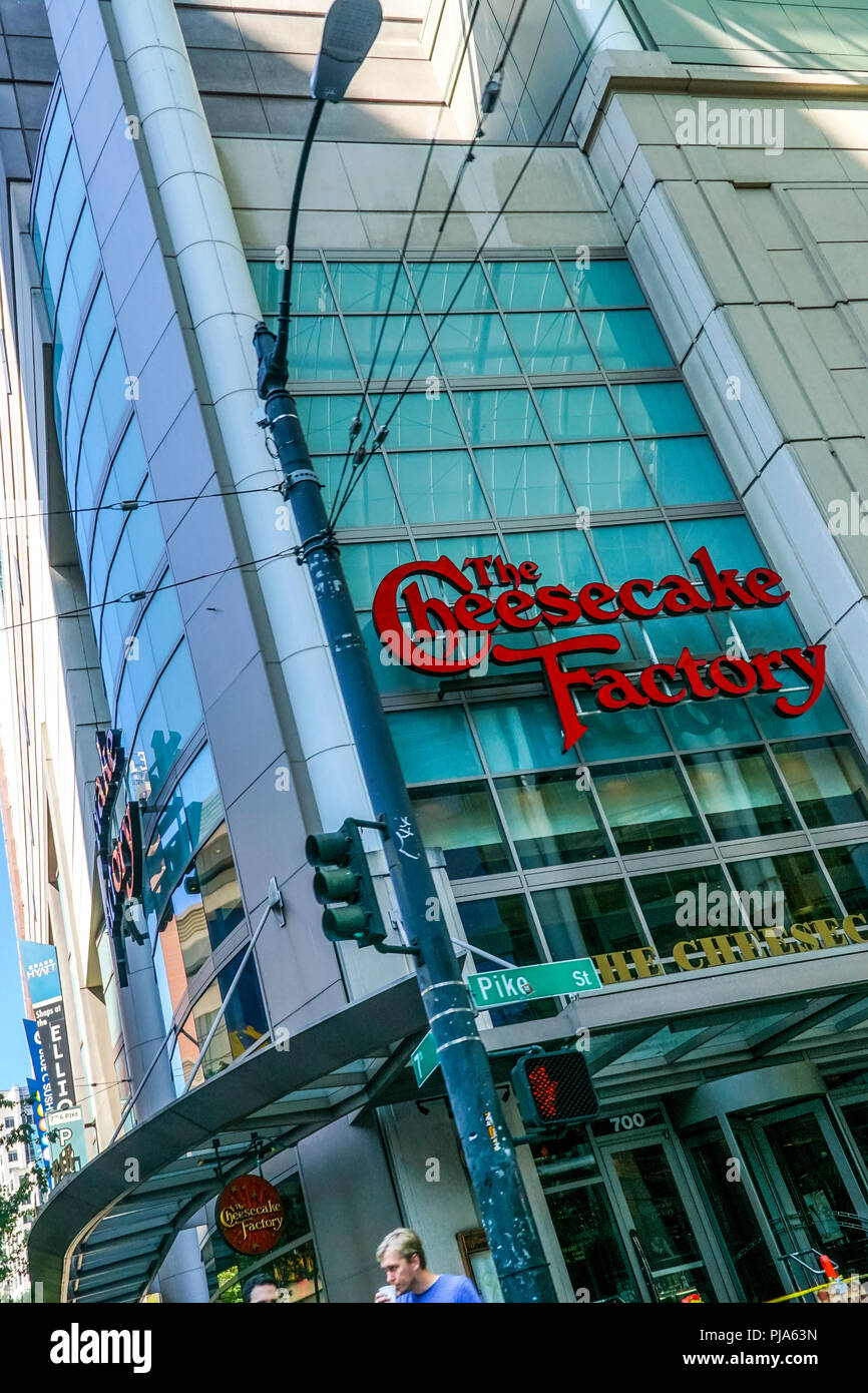 The Cheesecake factory in downtown Seattle Washington Stock Photo - Alamy