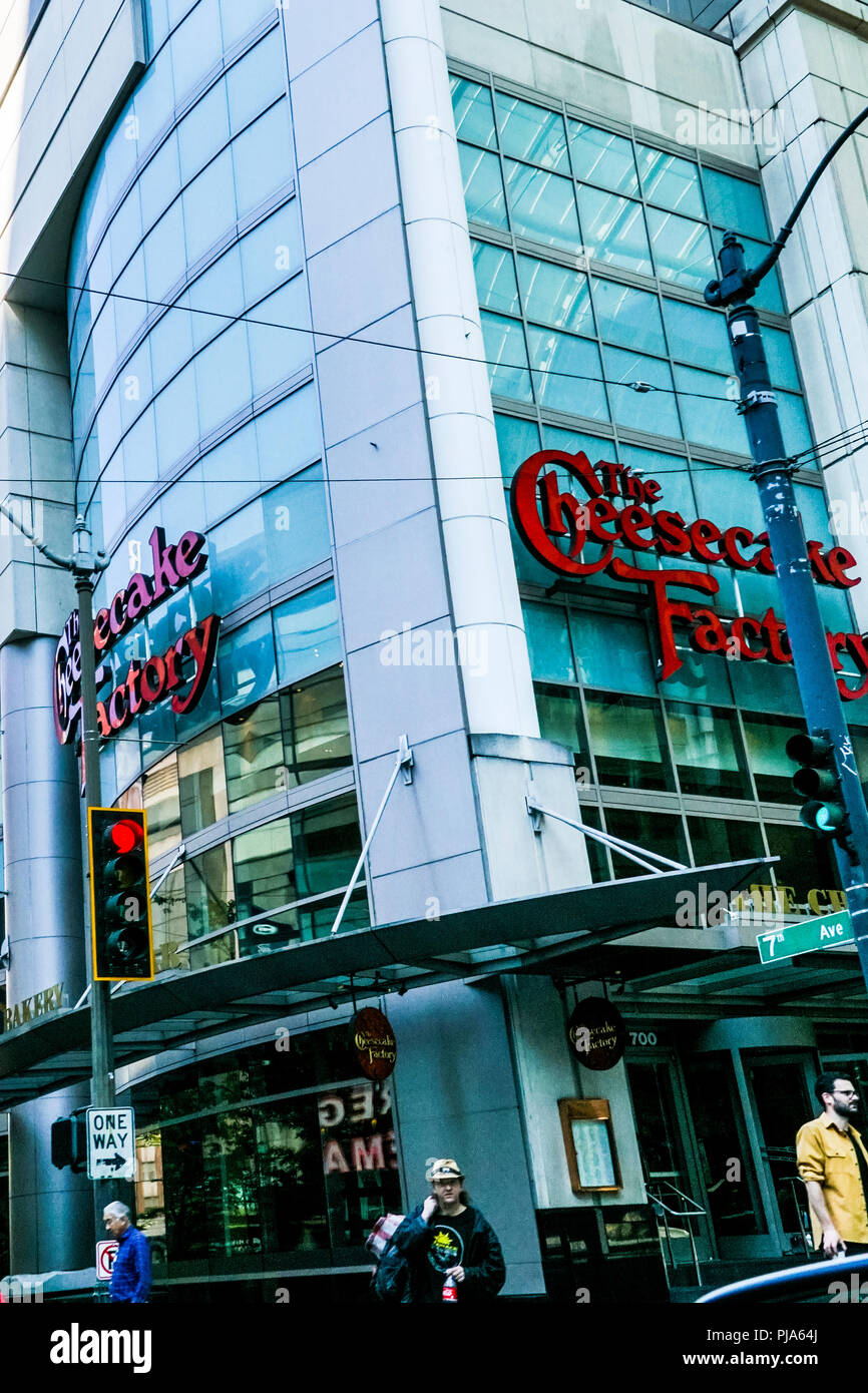 The Cheesecake factory in downtown Seattle Washington Stock Photo - Alamy