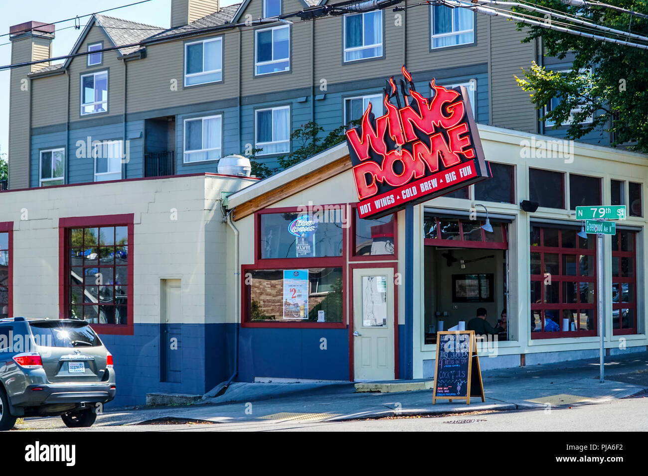 A Wing Dome restaurant in Vancouver British Columbia Stock Photo - Alamy