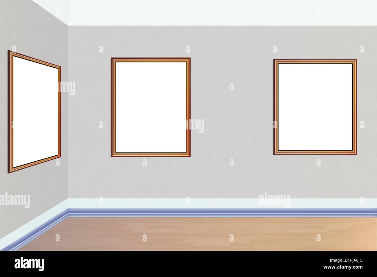 Empty museum room hi-res stock photography and images - Alamy