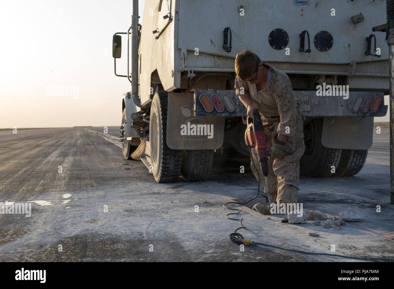 Airfield damage repair hi-res stock photography and images - Alamy