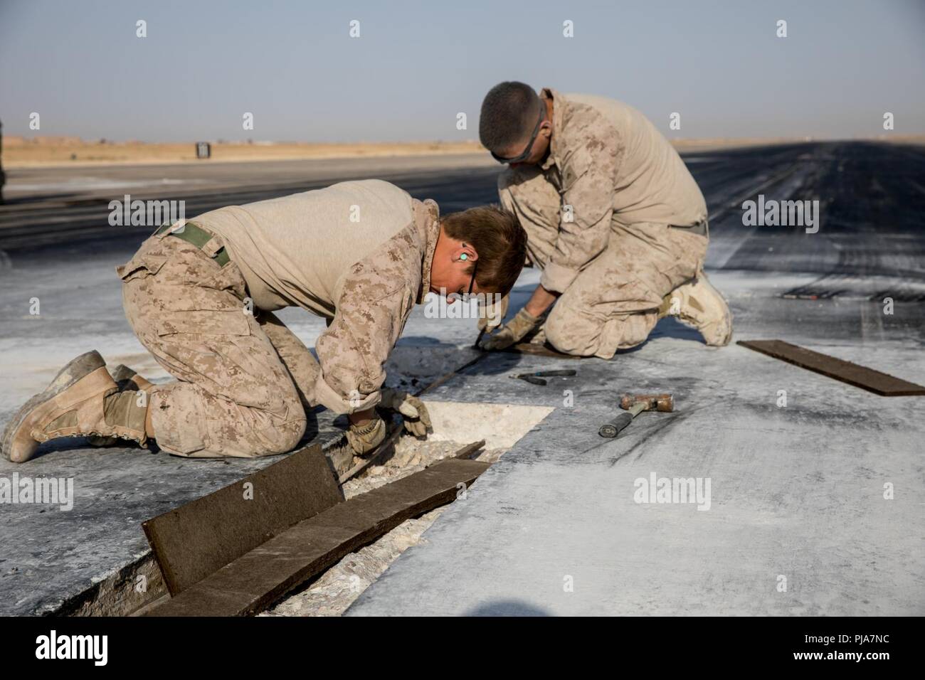 Airfield damage repair hi-res stock photography and images - Alamy