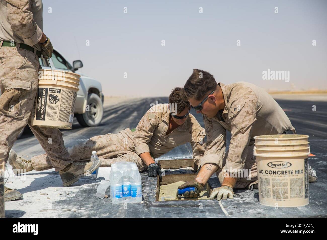 Airfield damage repair hi-res stock photography and images - Alamy
