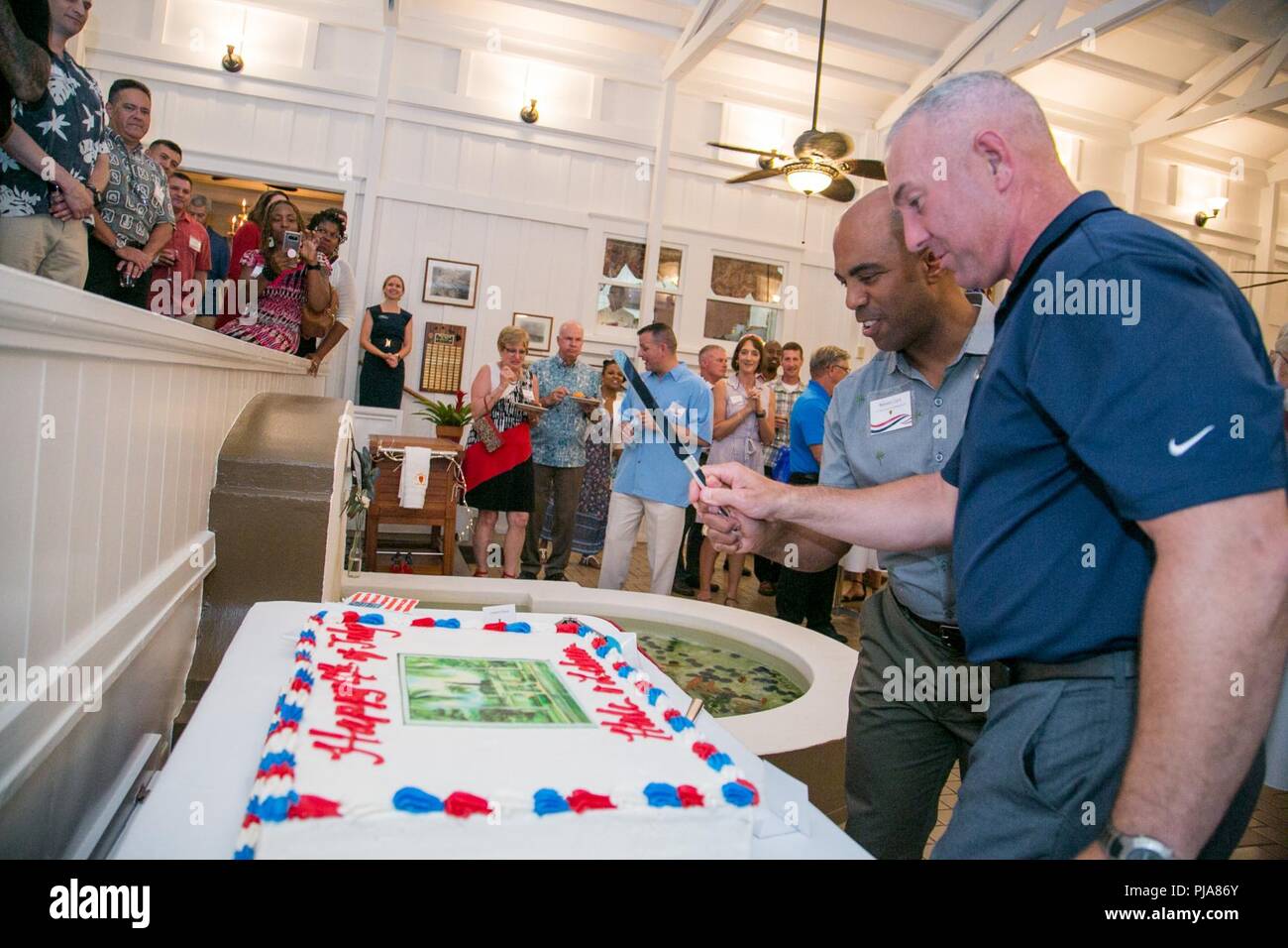 Maj. Gen. Ron Clark and Command Sgt. Maj. Brian Hester, representing ...