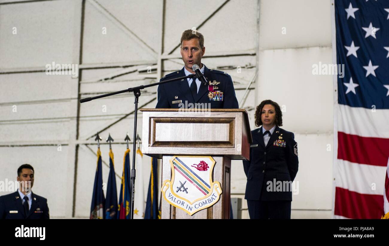 U.S. Air Force Col. David Mineau, the previous 354th Fighter Wing ...