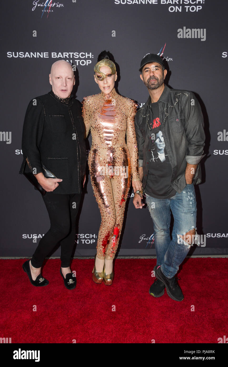 Los Angeles, USA. 4th September, 2018. James St. James (left), Susanne ...