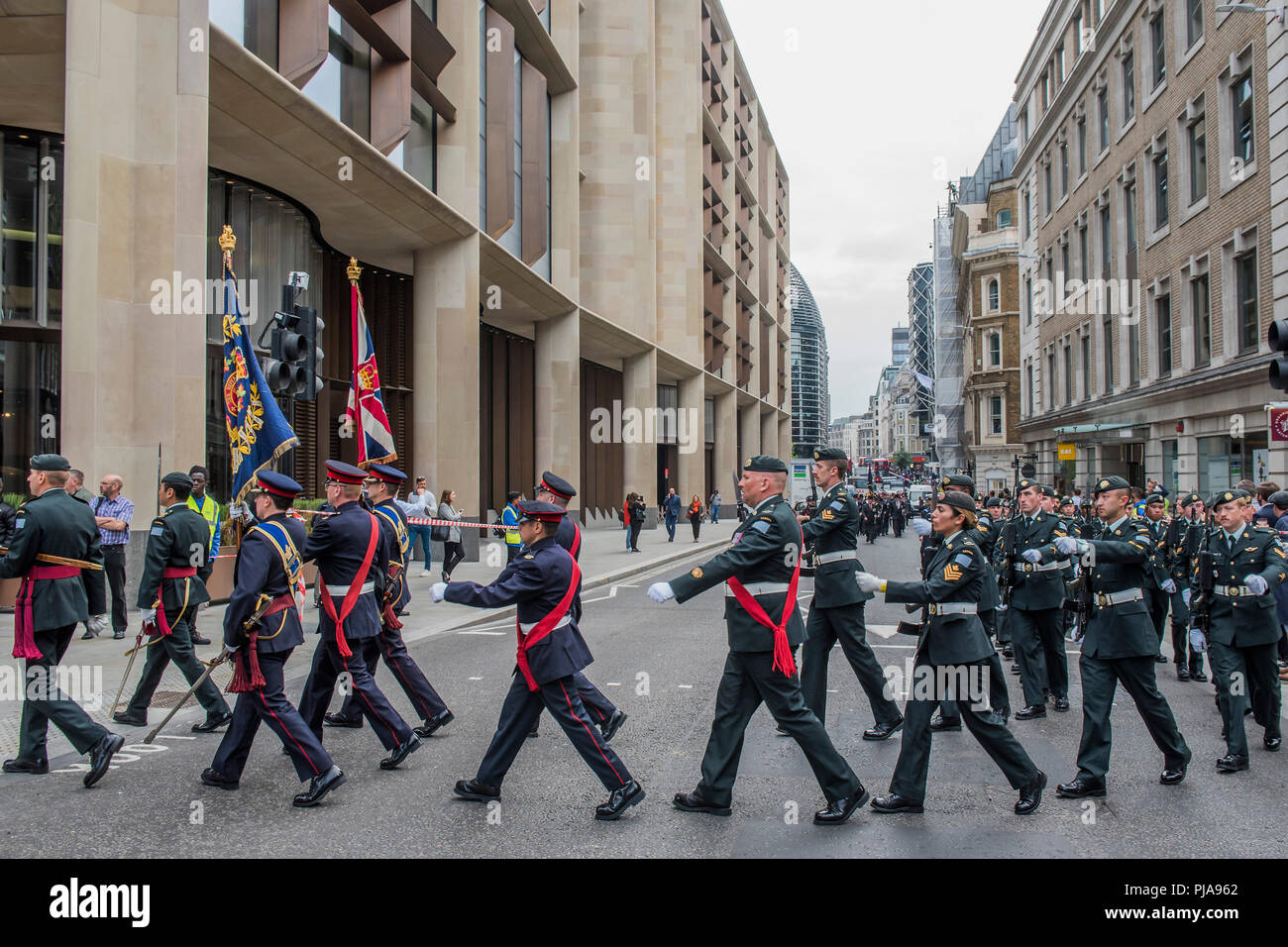 Canadian soldiers marching down Cannon Street - The Royal Regiment of ...