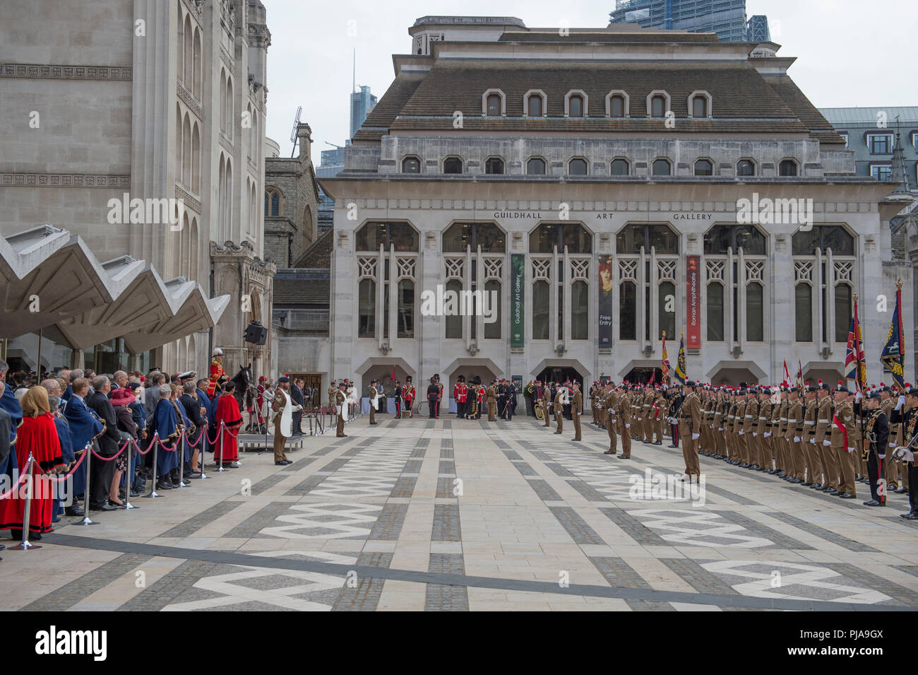 City Of London Uk 5 September 2018 The Royal Regiment Of Fusiliers