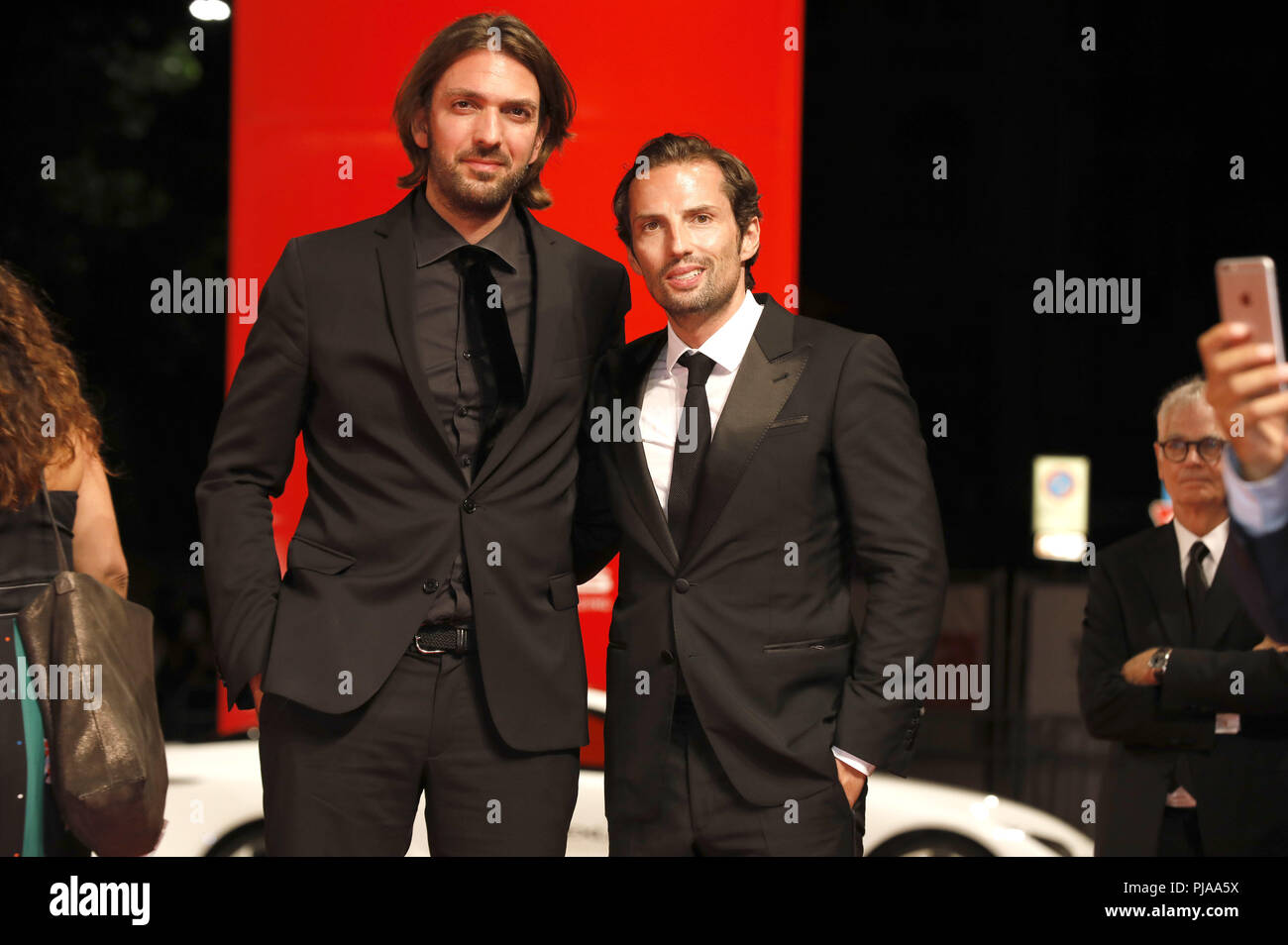 Max Wiedemann and Quirin Berg attending the 'Werk ohne Autor' premiere ...