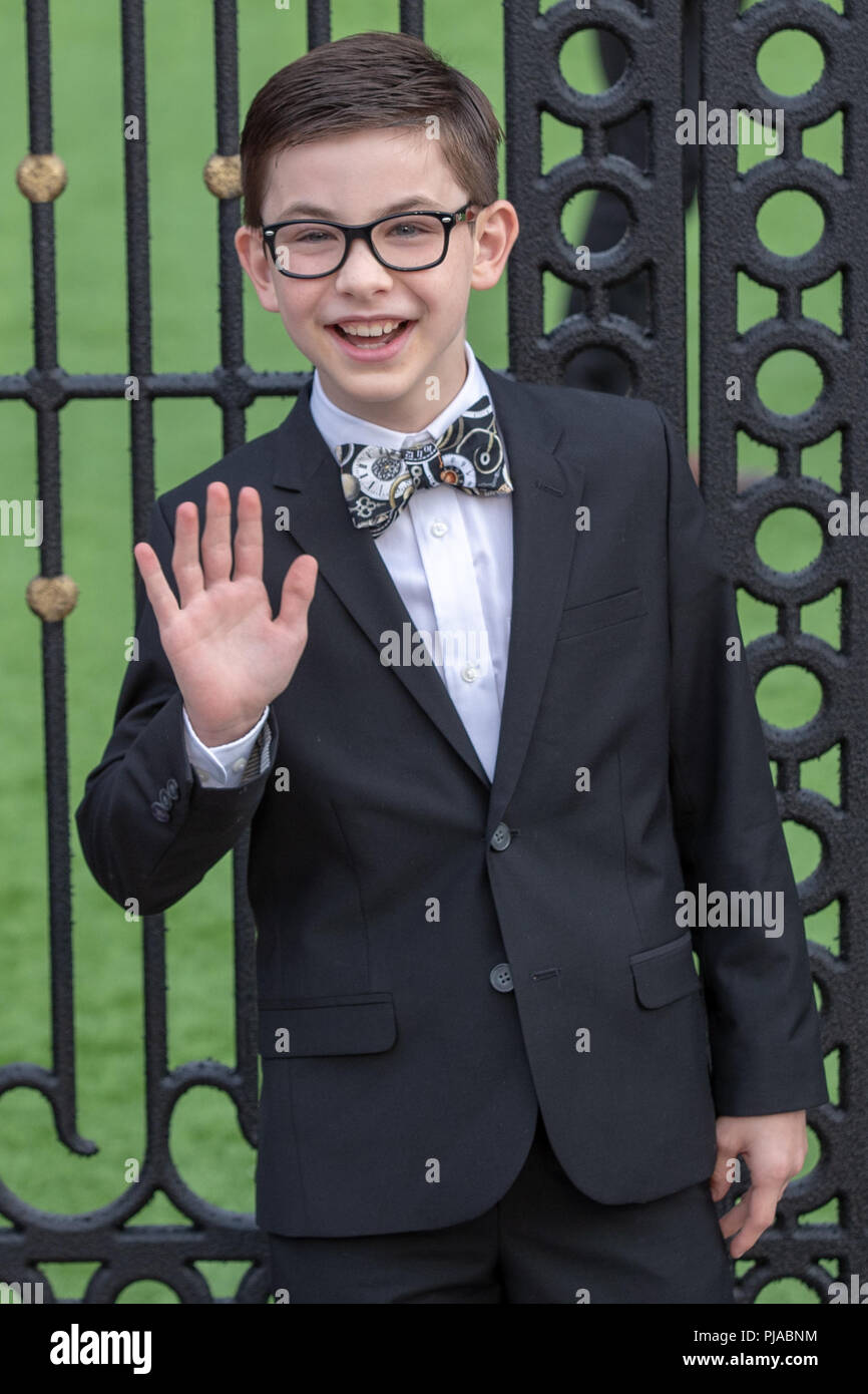 London, England. 5th September 2018,12 year old American Child actor ...