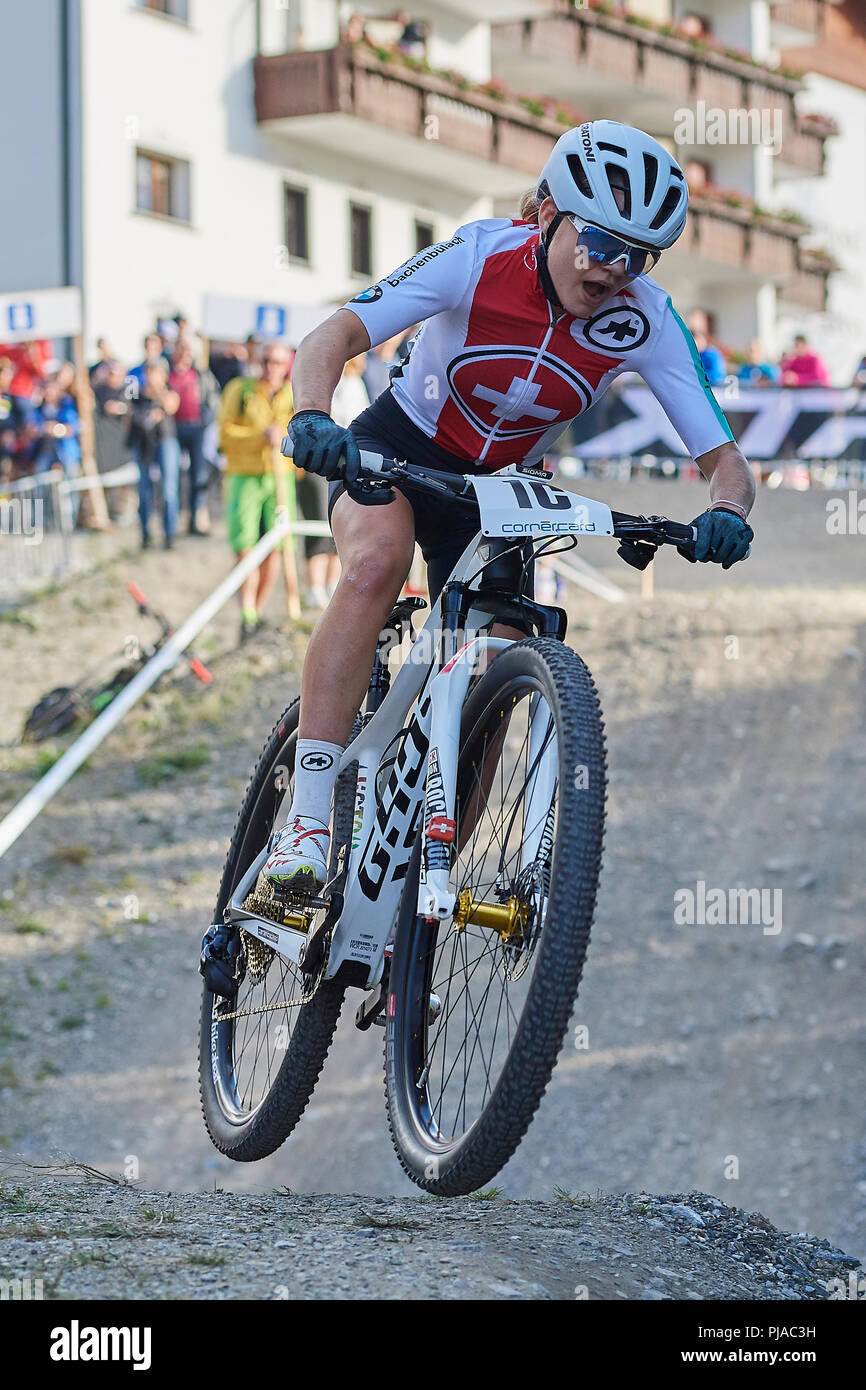 Lenzerheide, Switzerland. 5th September 2018. Sina Frei during the UCI ...