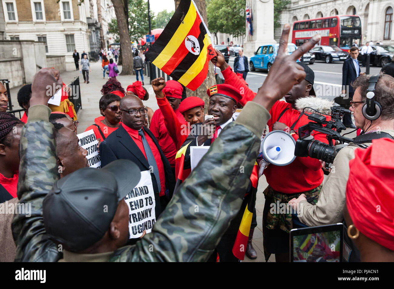 London, UK. 5th September, 2018. Prince Dickson Wasajja addresses ...