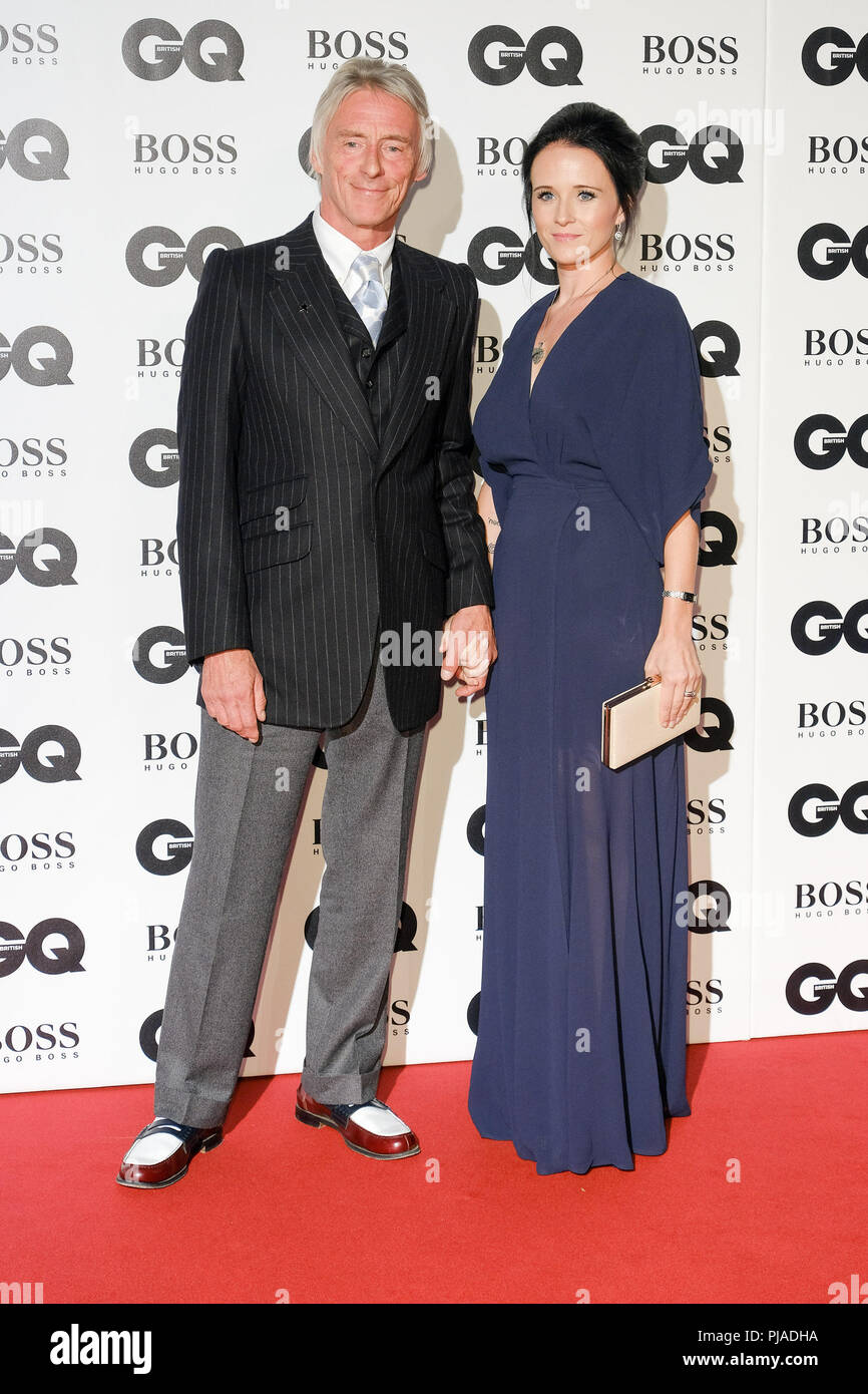 London, UK. 5th September, 2018. Paul Weller and Hannah Andrews at GQ ...