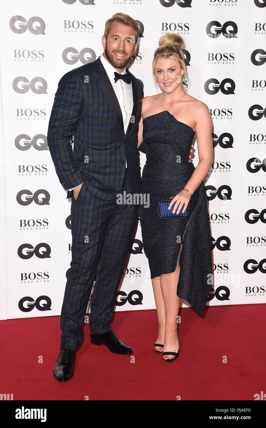 LONDON, UK. September 05, 2018: Chris Robshaw & Camilla Kerslake at the ...