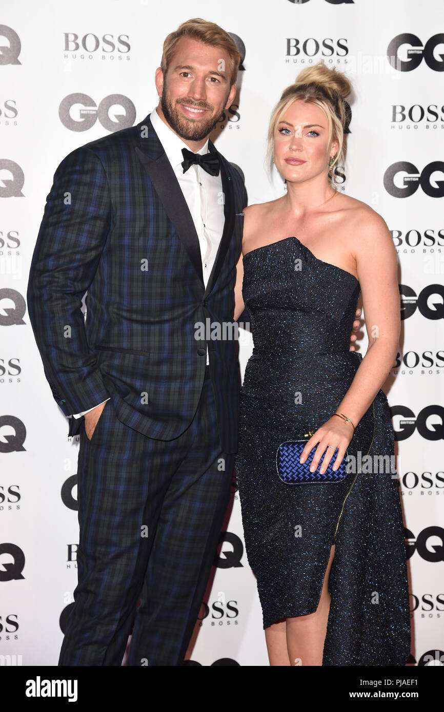 LONDON, UK. September 05, 2018: Chris Robshaw & Camilla Kerslake at the ...
