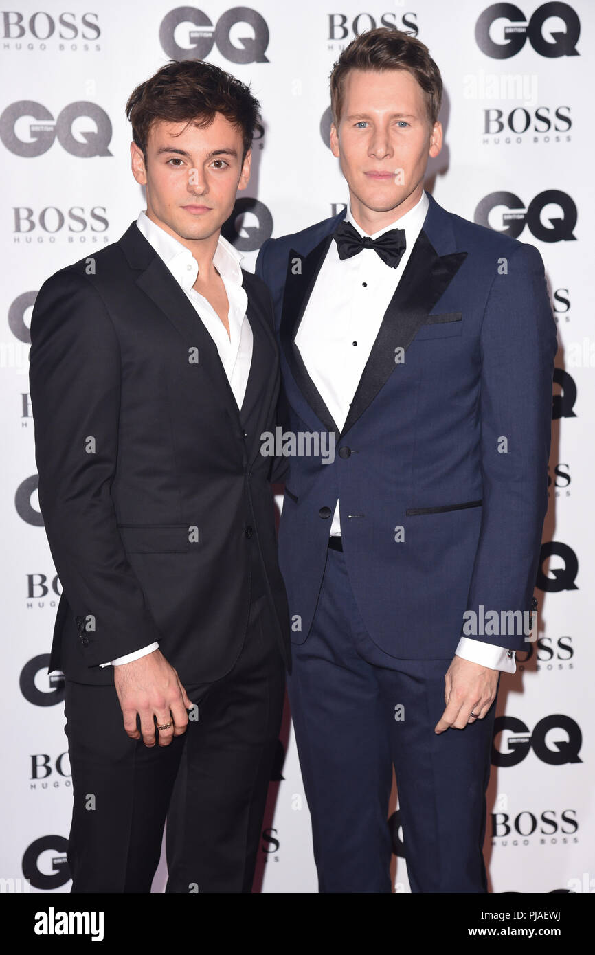 LONDON, UK. September 05, 2018: Tom Daly at the GQ Men of the Year ...
