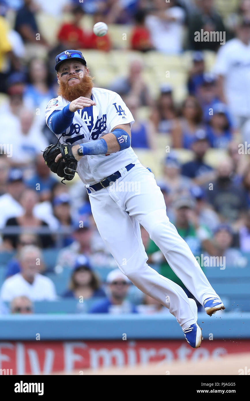Los Angeles, CA, USA. 5th Sep, 2018. Los Angeles Dodgers third baseman ...