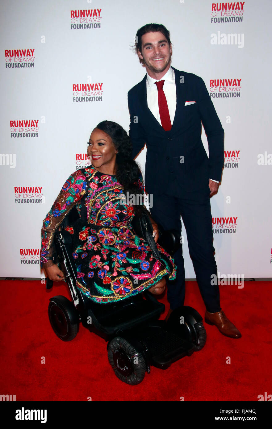 NEW YORK, NY - SEPTEMBER 5: Keisha Green and RJ Mitte at the Runway of ...