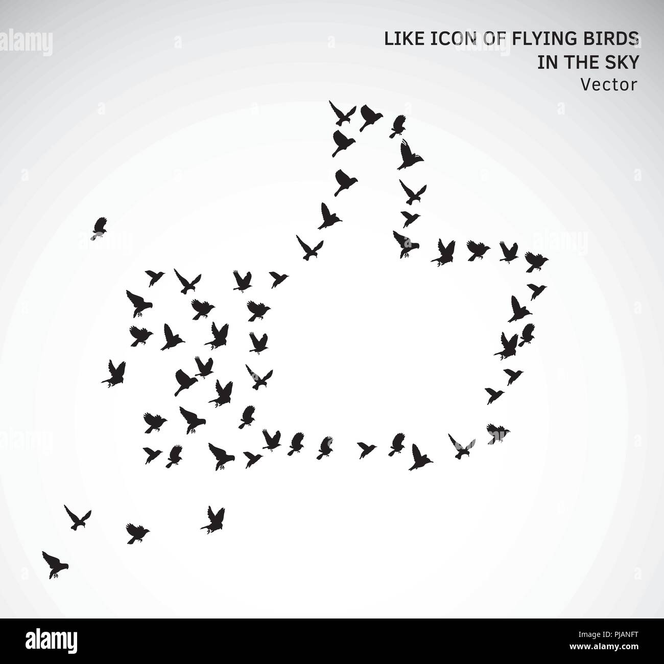 Flying like birds Stock Vector Images - Alamy