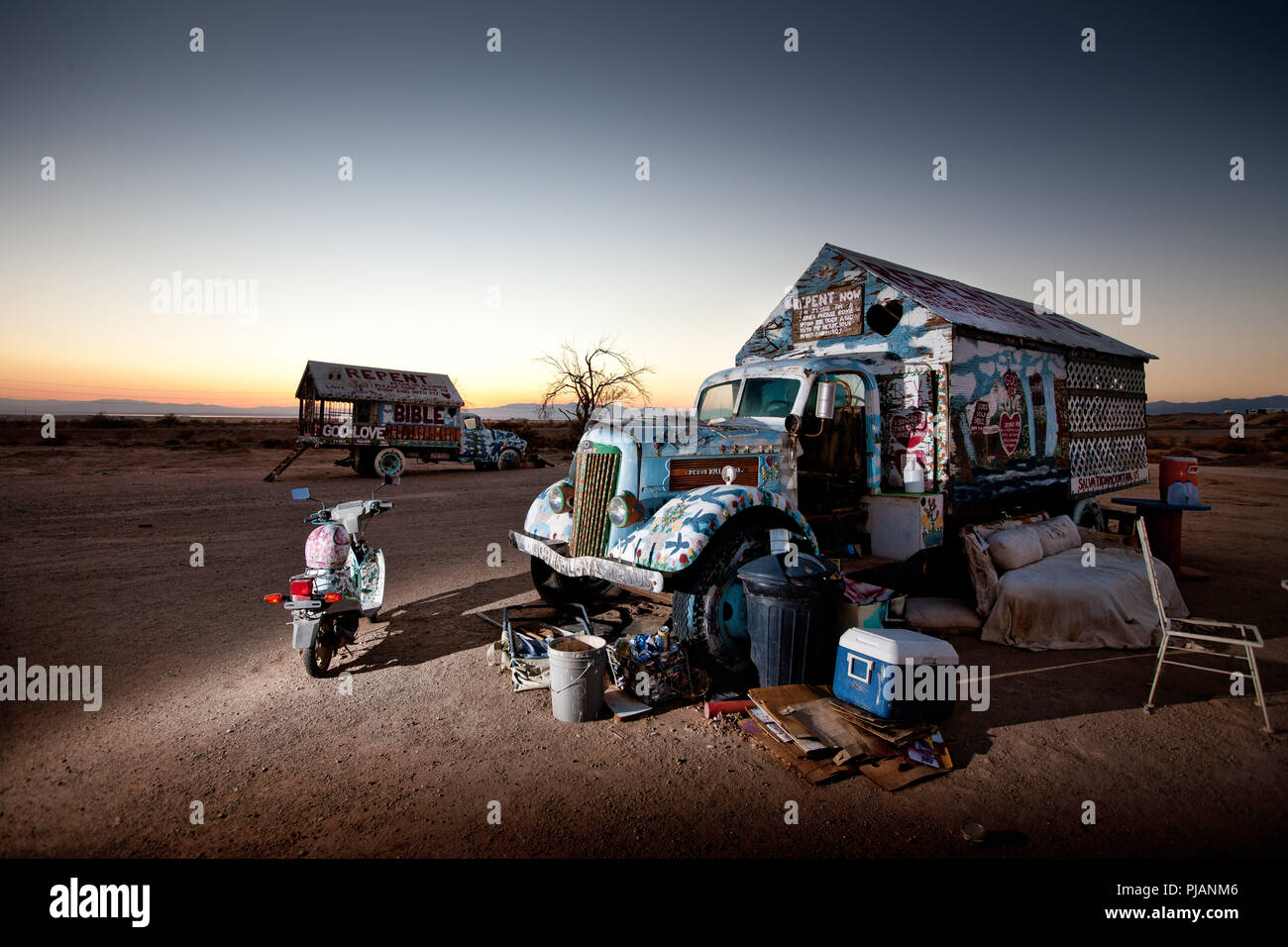Salvation Mountain at The Salton Sea, California, USA Stock Photo - Alamy