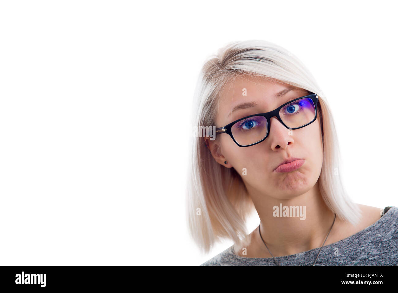 Confused woman funny hi-res stock photography and images - Alamy