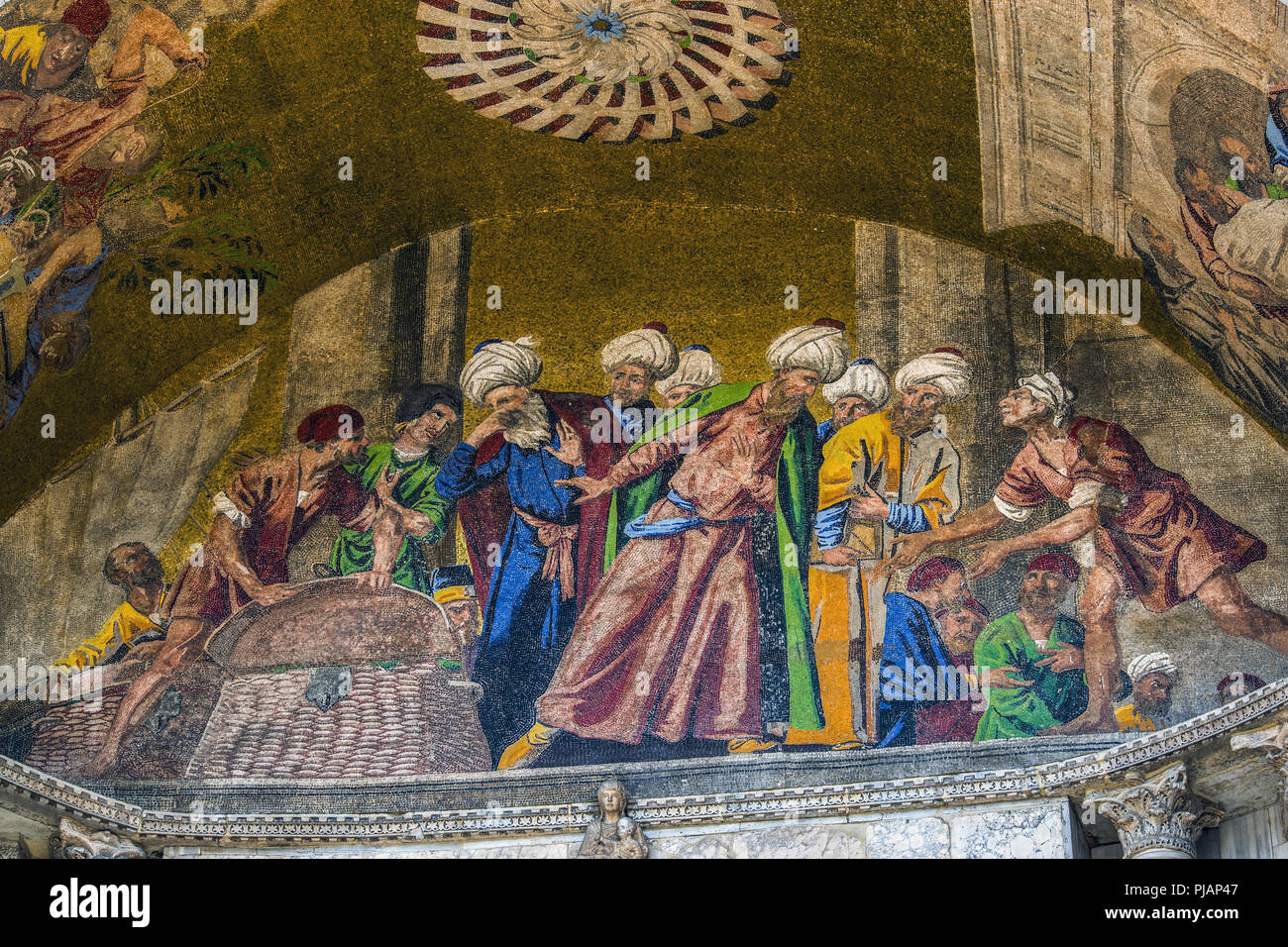 The taking of St. Mark`s body from Alexandria to Venice, exterior ...