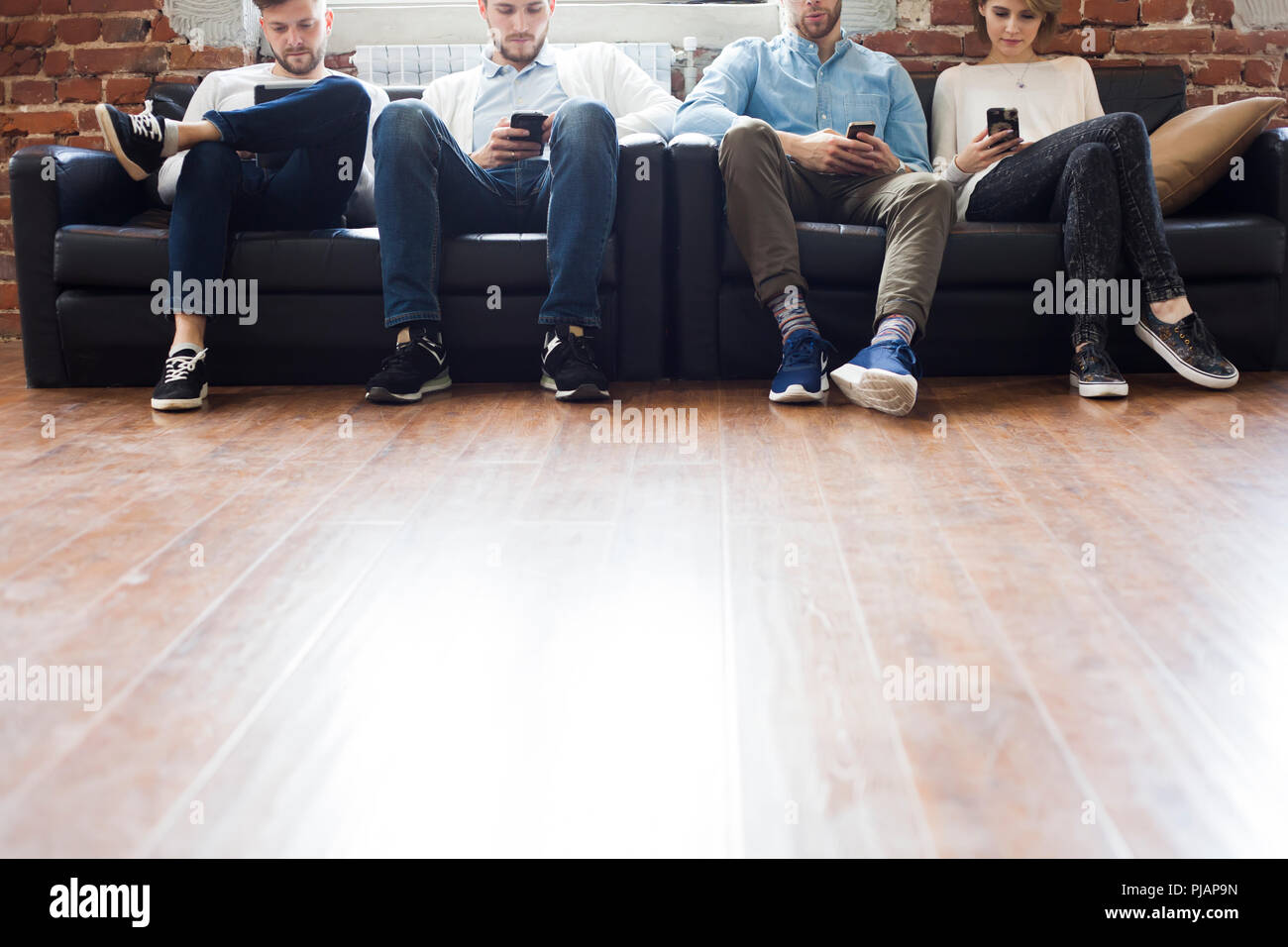 Diverse Group of People Community Togetherness Technology Sitting ...