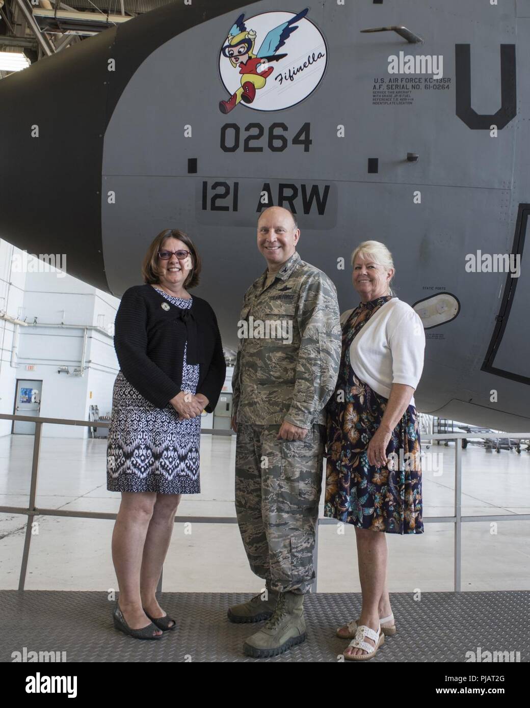 The 121st Air Refueling Wing, Ohio dedicates one of its KC-135 ...