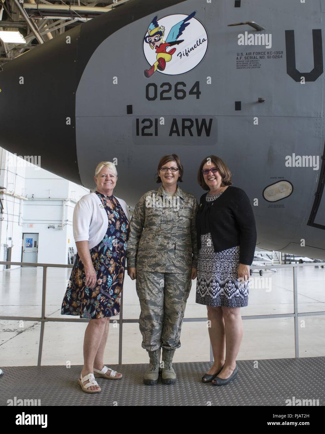 The 121st Air Refueling Wing, Ohio dedicates one of its KC-135 ...