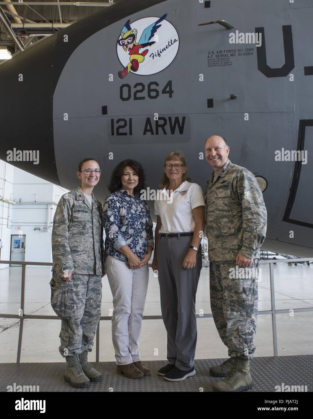 The 121st Air Refueling Wing, Ohio dedicates one of its KC-135 ...
