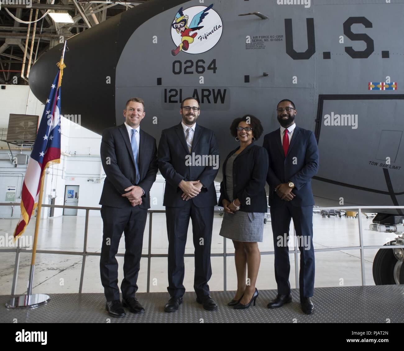 The 121st Air Refueling Wing, Ohio dedicates one of its KC-135 ...